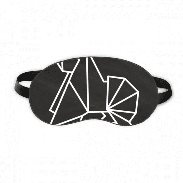 Perro origami forma geométrica abstracta Máscara de sueño | Bodega ...