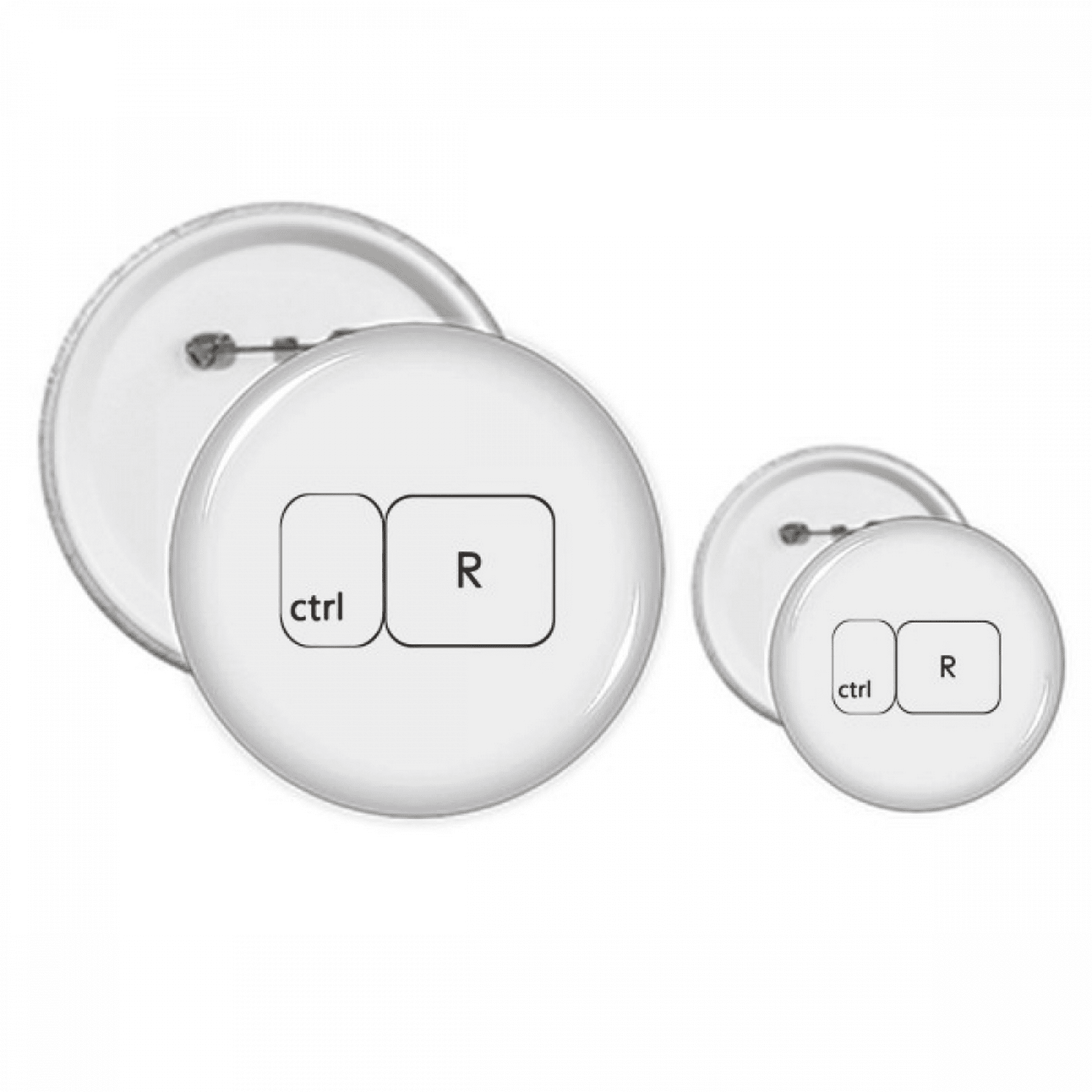 Teclado símbolo Ctrl r Insignia insignia botón diseño conjunto | Bodega ...