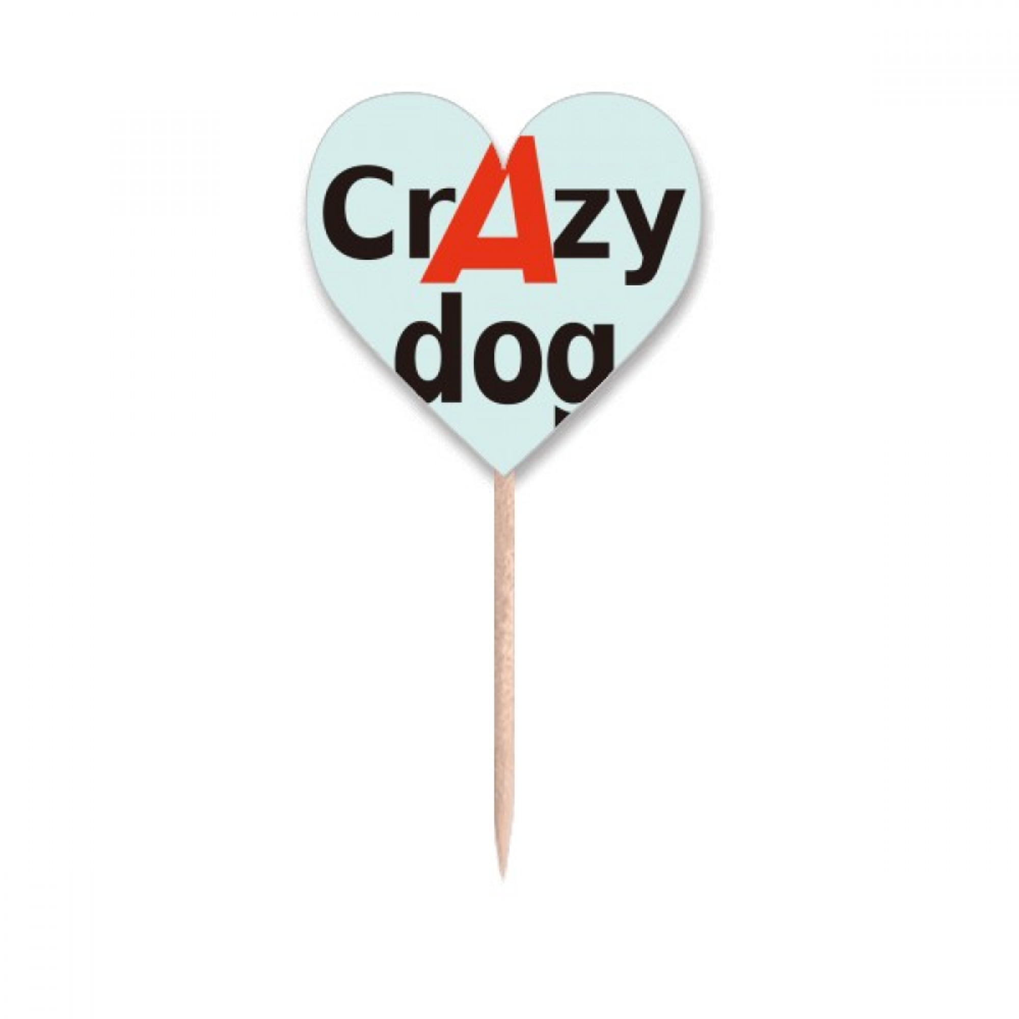 El perro loco más genial. Etiqueta del corazón de la bandera del ...