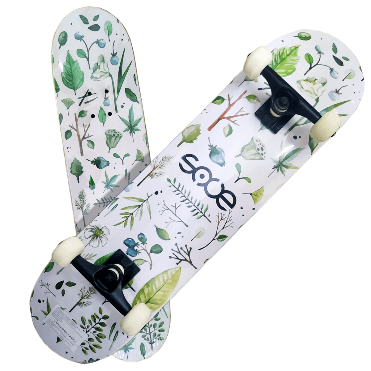 Patineta Skateboard Semiprofesional Diseño Blanco SOOE SO3108BLANCO ...