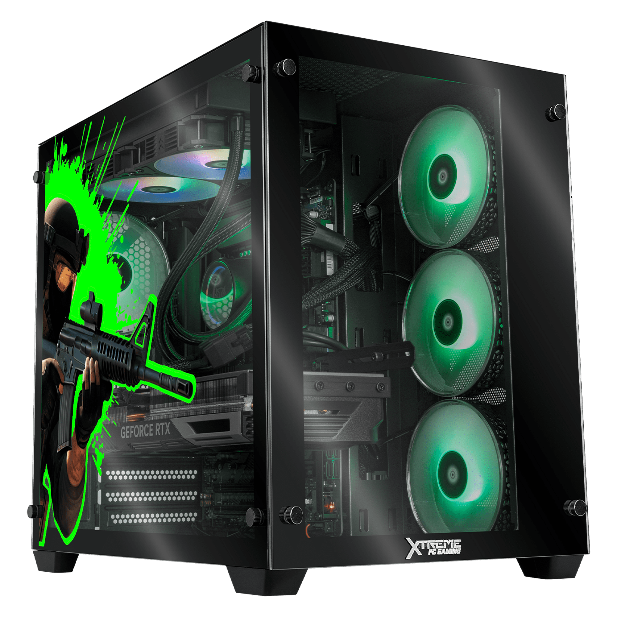 Xtreme PC Gaming Geforce RTX 4070 TI Intel Core I7 14700F SSD 2TB 64GB DDR5 Sistema Liquido WIFI ...
