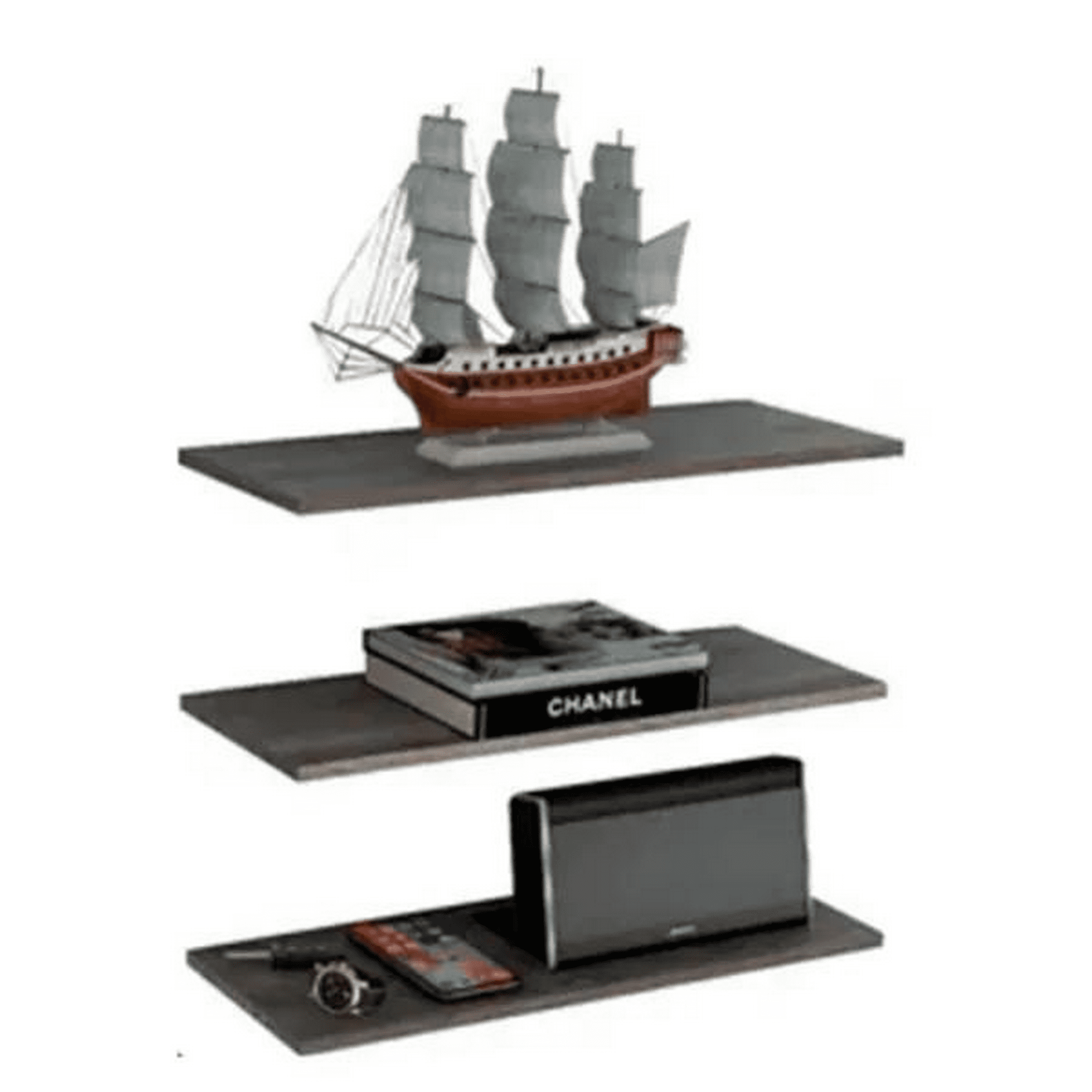 SET 3 Repisas Flotantes Libreros Empotrables en Pared Repisas Flotantes ...