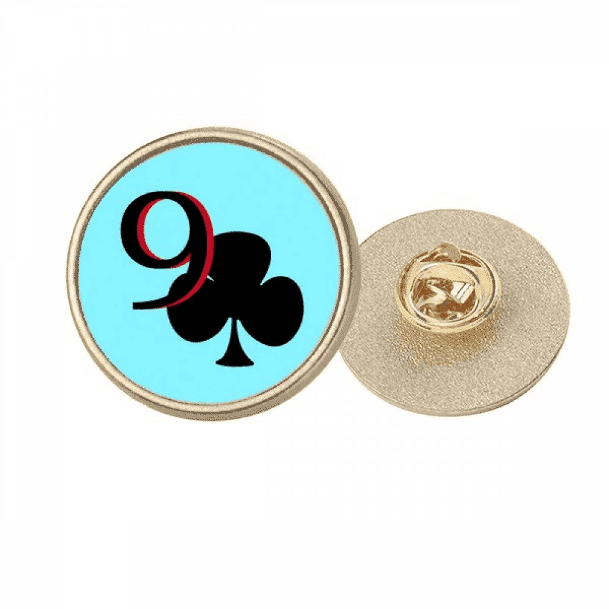Happy Club 9 poker Broche de oro metálico circular | Bodega Aurrera en ...
