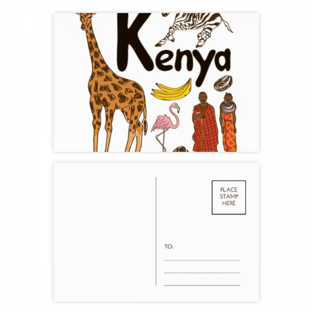 Símbolo nacional de Kenya el patron de referencia Set cumpleaños ...