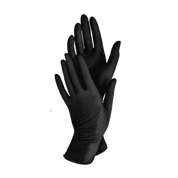 Guante Vinil Nitrilo Libre De Latex Negro / L | Walmart en línea