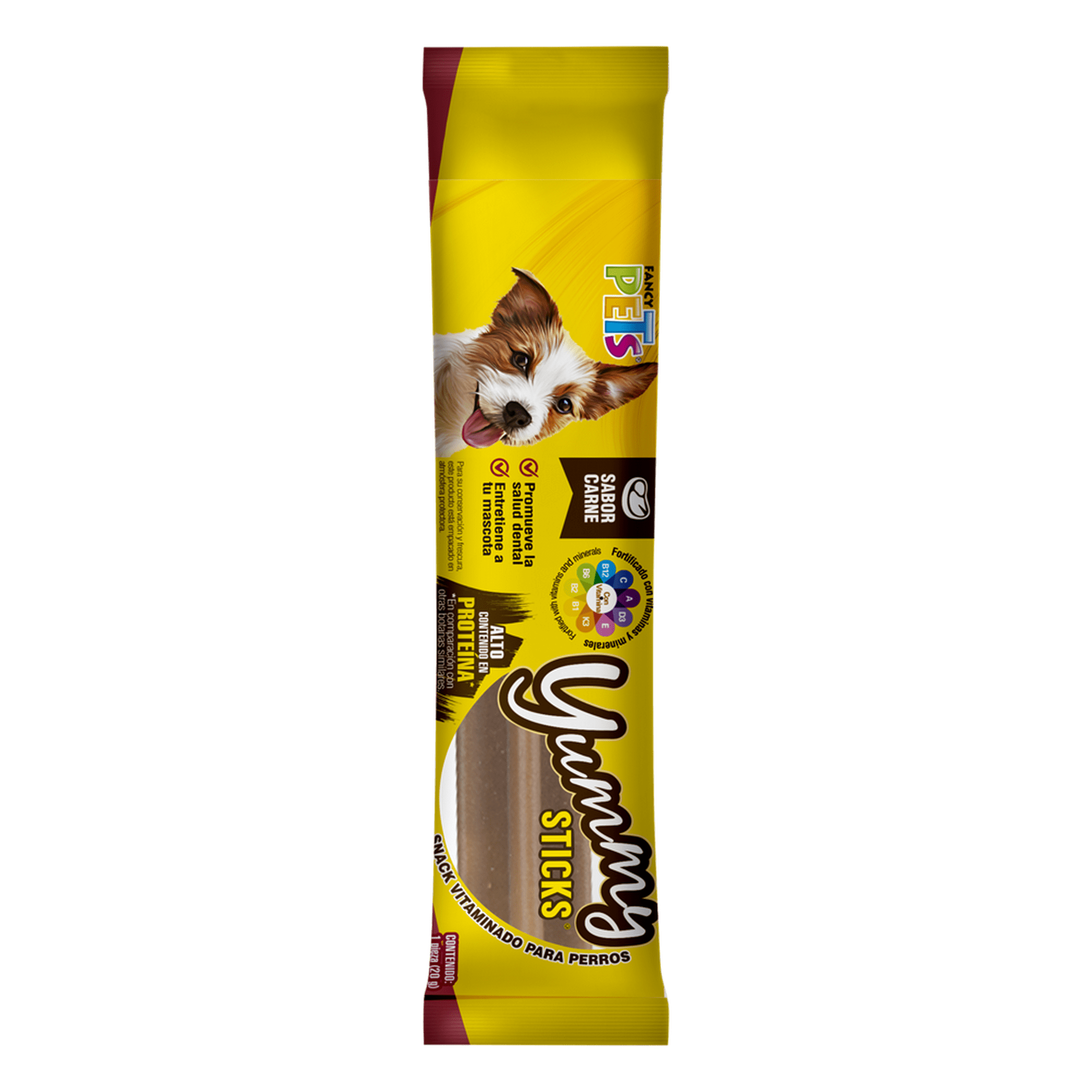 Fancy Pets Yummy Sticks Sabor Carne Premios para Perro con 1 Pieza ...