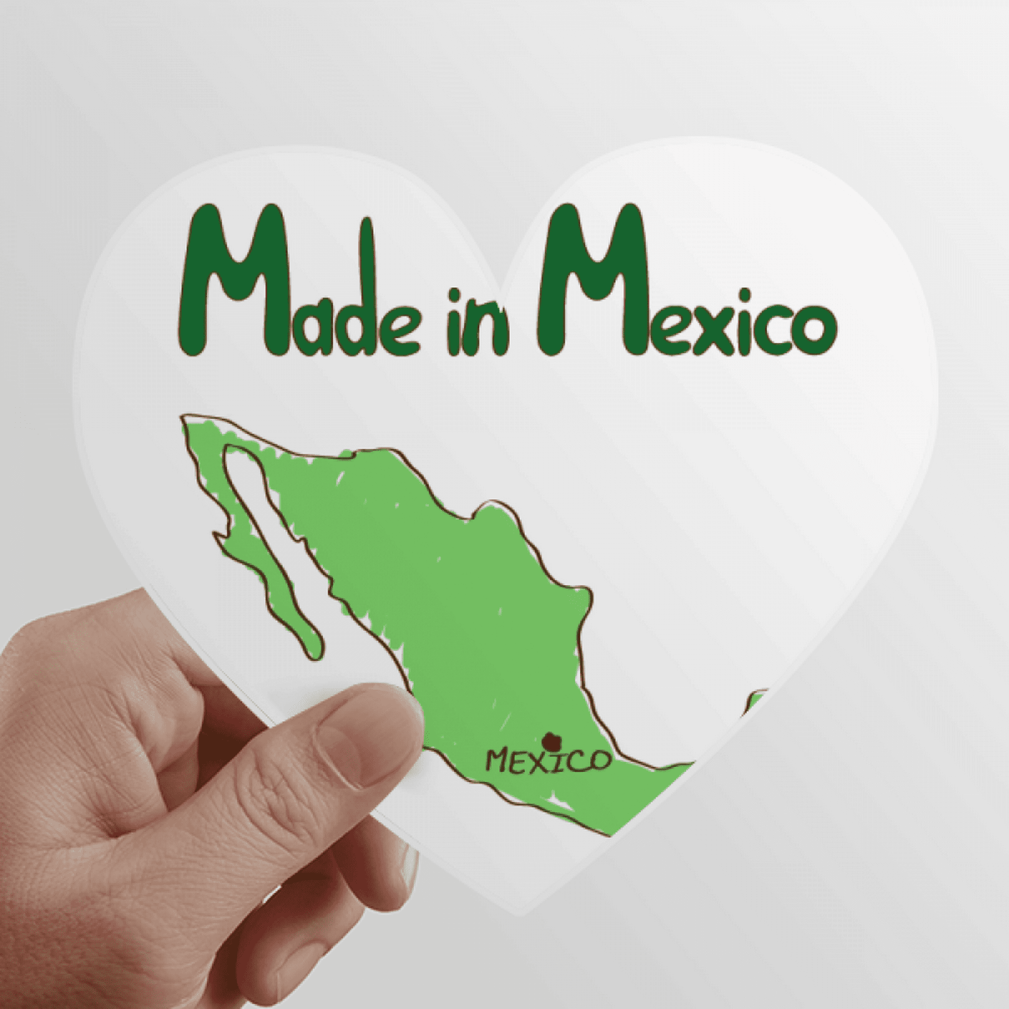 Mapa de México Calcomanías cardíacas,calcomanías para equipaje ...