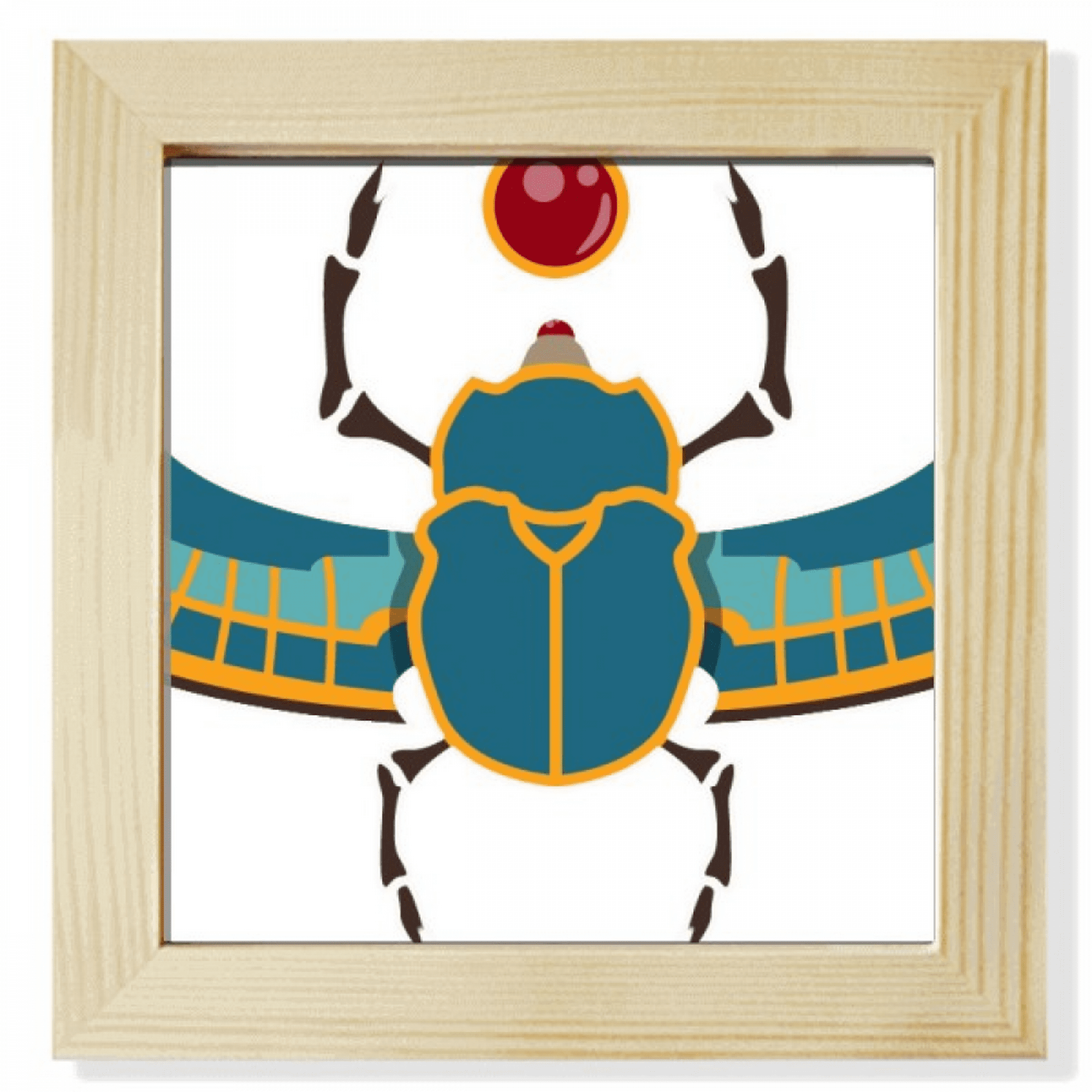 Egipto Red yellow blue beetle atonism Pantalla de escritorio de pared ...