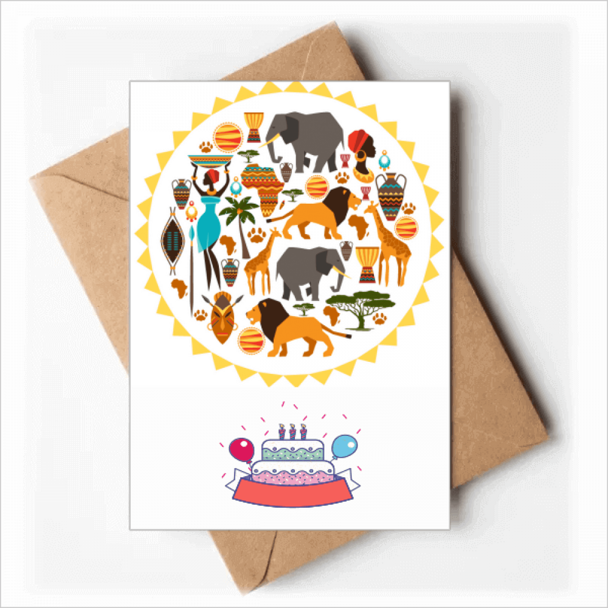 Los animales silvestres de fauna silvestre de África África Tarjetas de ...