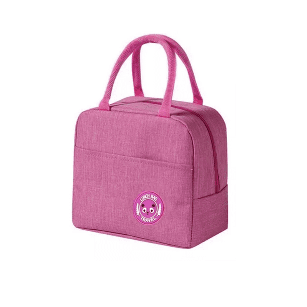 Lonchera Rosa Térmica Bolsa Lunch Trabajo Aislamiento Frío Calor ...