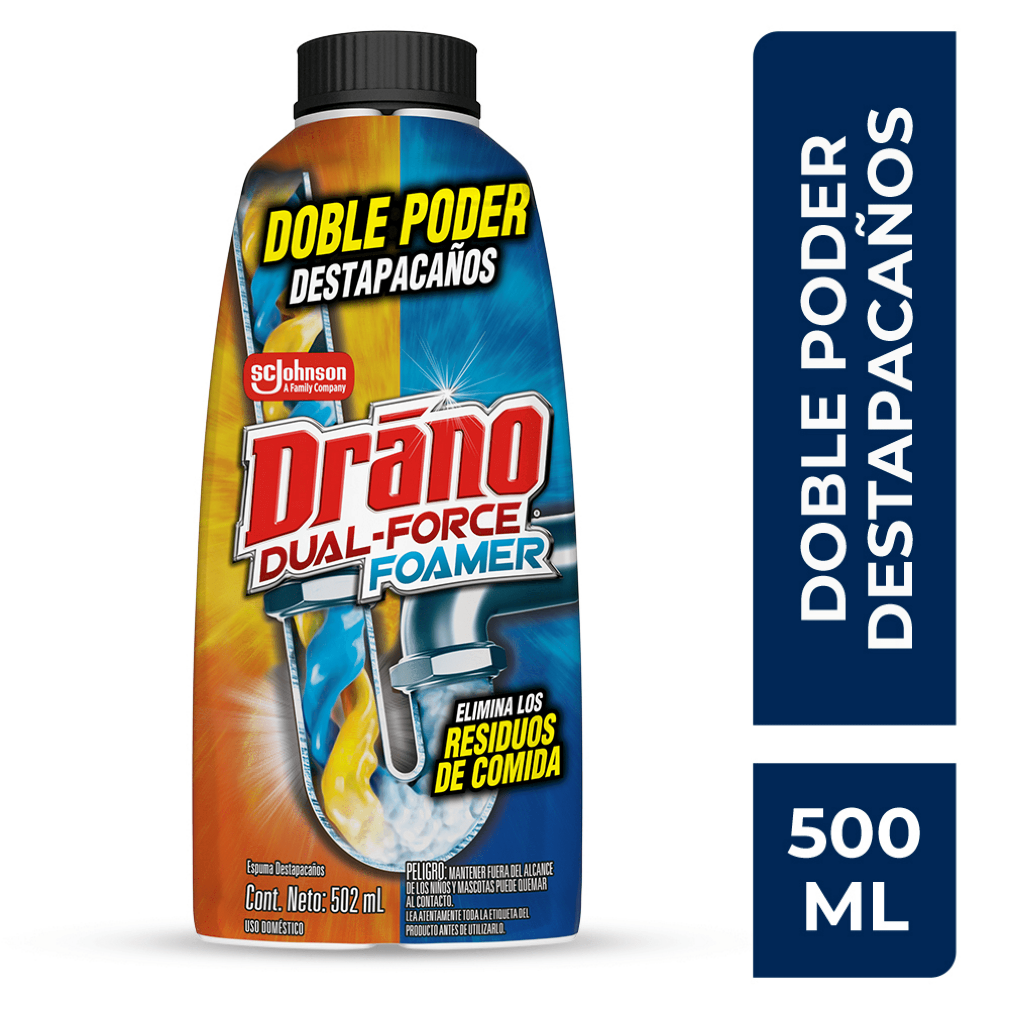 Destapacaños en Espuma Drano Dual Foam 502 mL || Bodega Aurrera ...