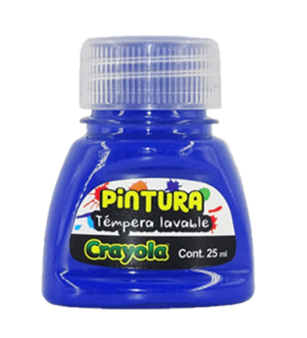 PINTURA TEMPERA CRAYOLA 25ML AZUL paq 10 pz Crayola 1121 | Walmart en línea