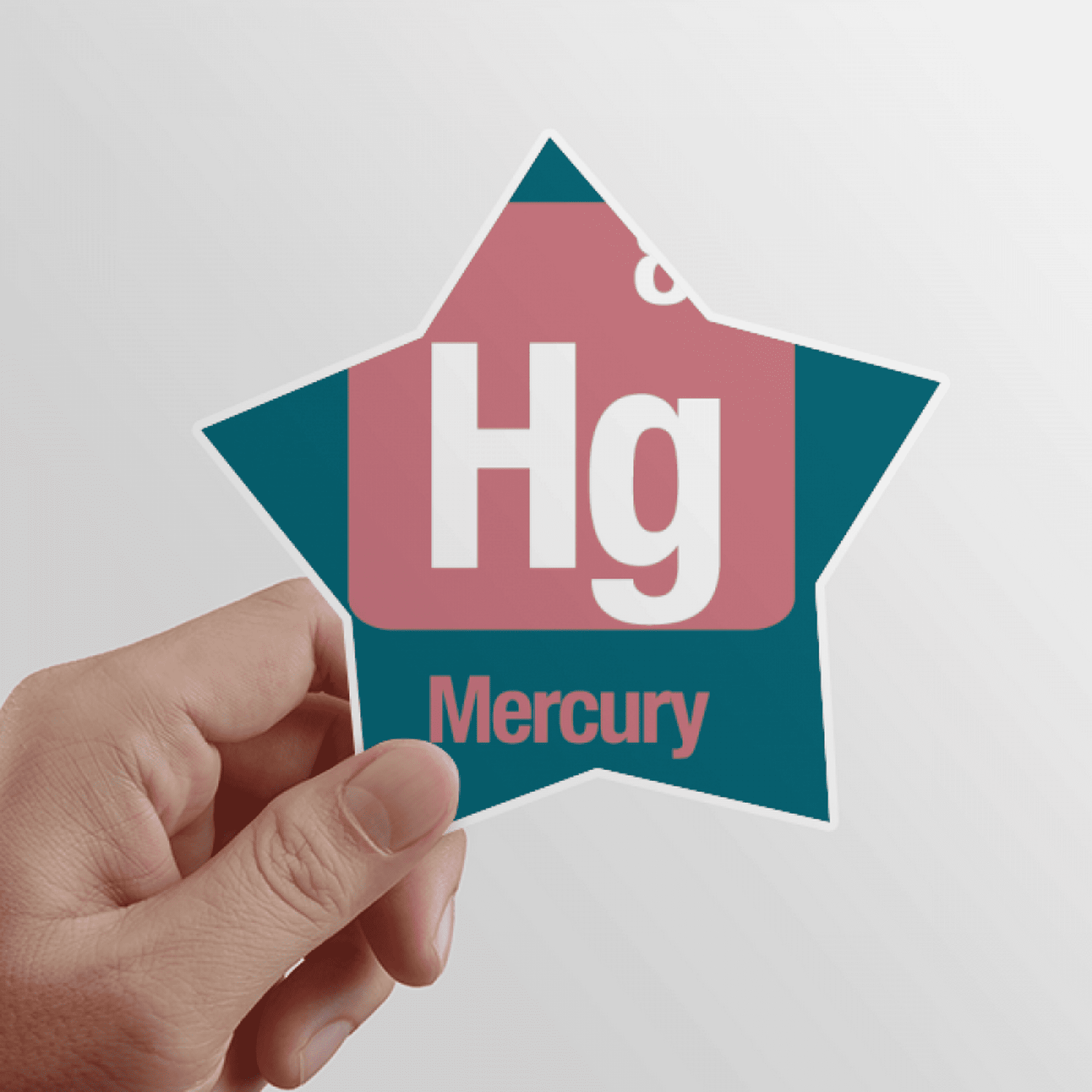 HG elemento químico ciencia Estrella calcomanías impermeables,vinilo ...