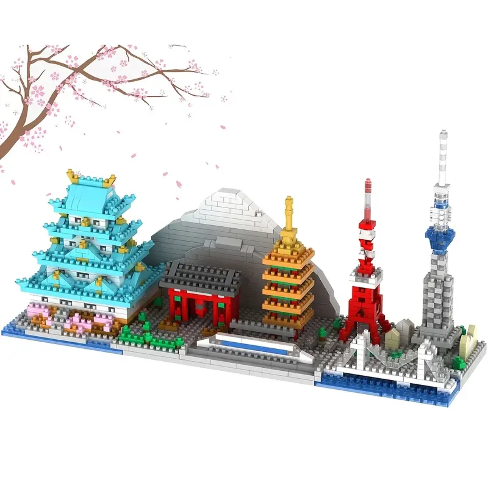 Japan Tokyo Skyline Collection Famous Architecture Model Building Block ...