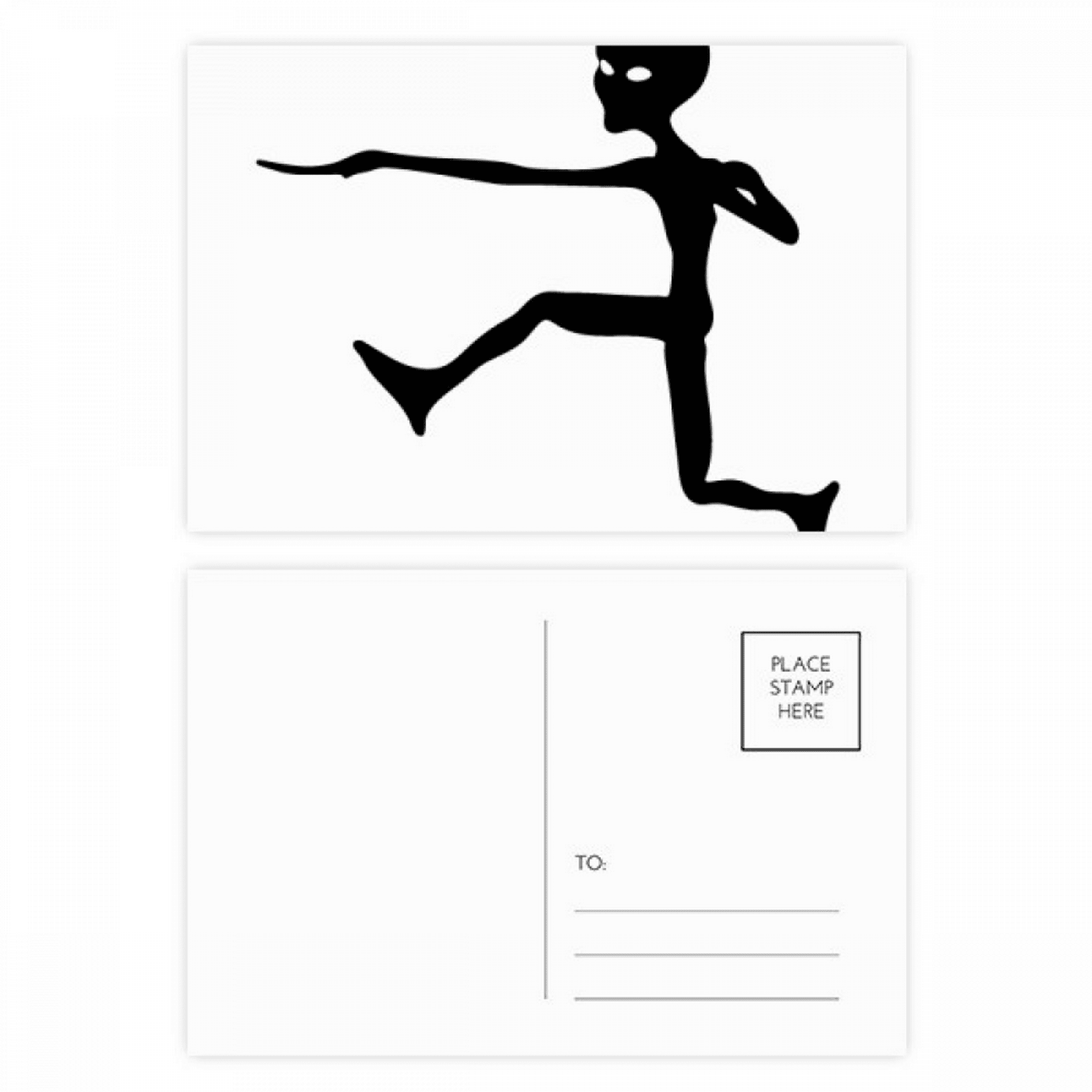 Universo Alien Monster Jumping alien Set cumpleaños gracias tarjeta ...