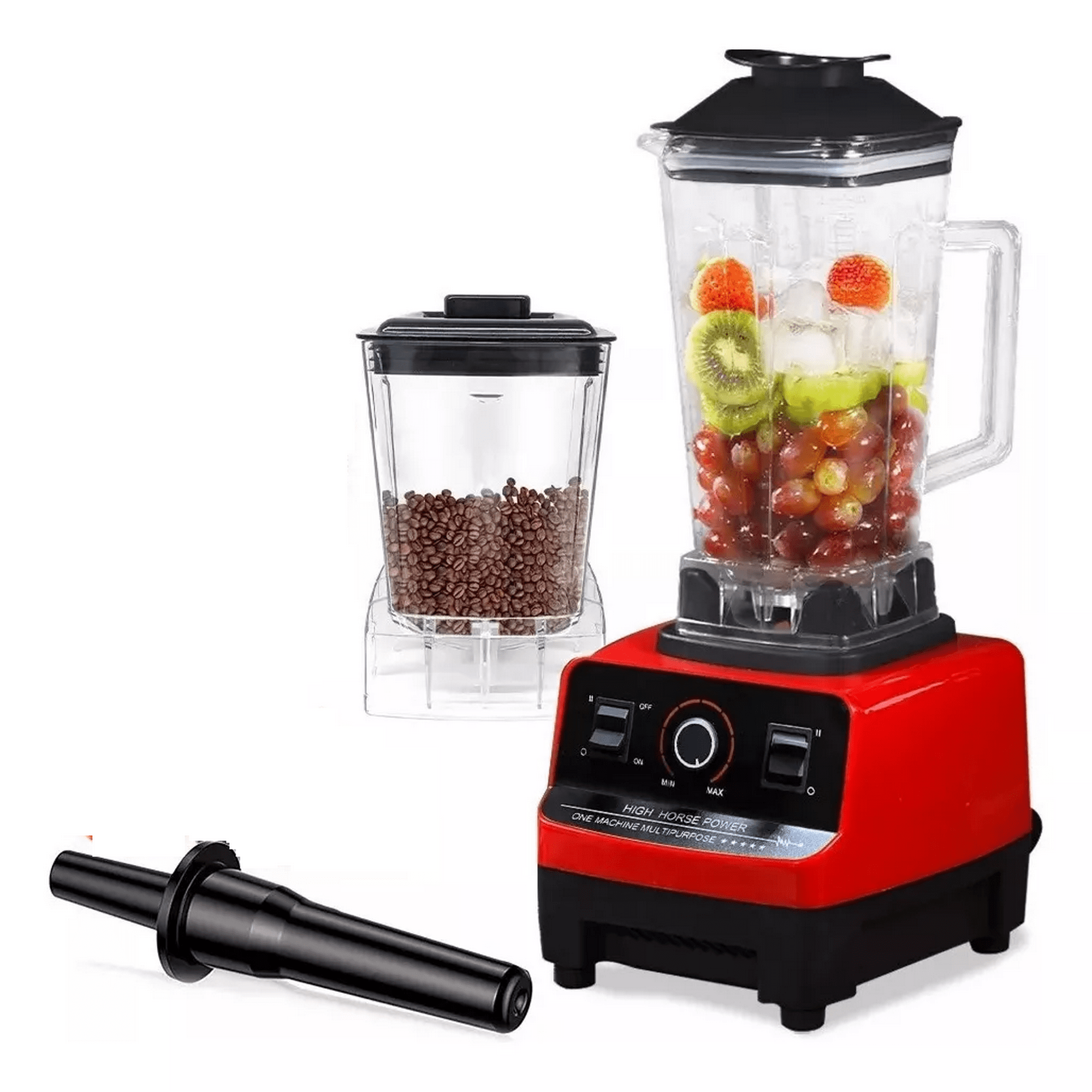 Licuadora Professional Blender 2 L roja con vaso de plástico 110V ...