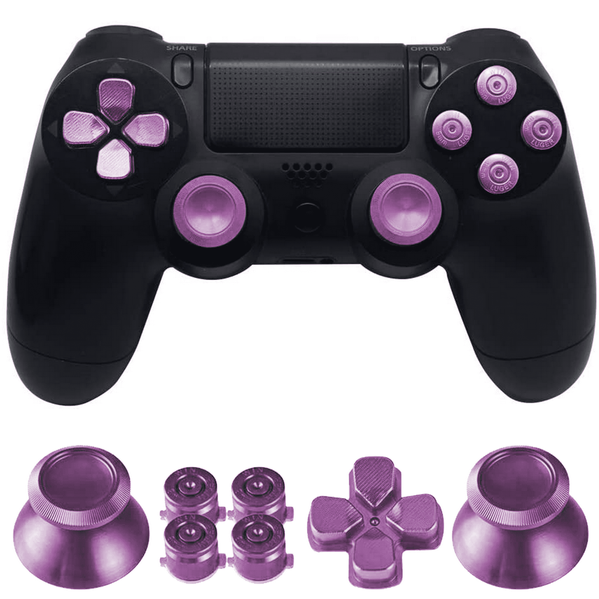 Botones metálicos para Dual Shock, agarres analógicos de metal de ...