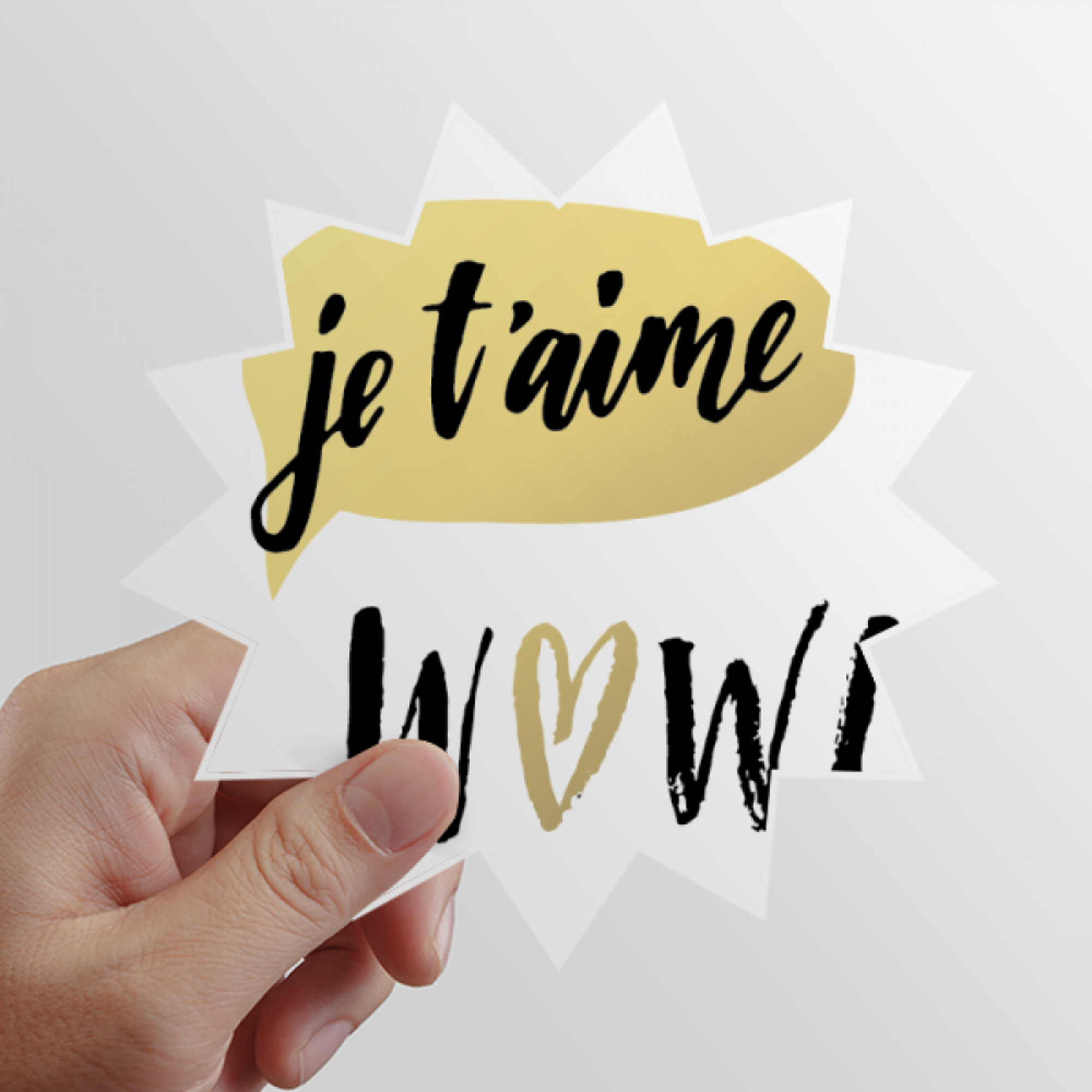 Je T 'aime te quiero citar a estilo Calcomanías solares de vinilo ...