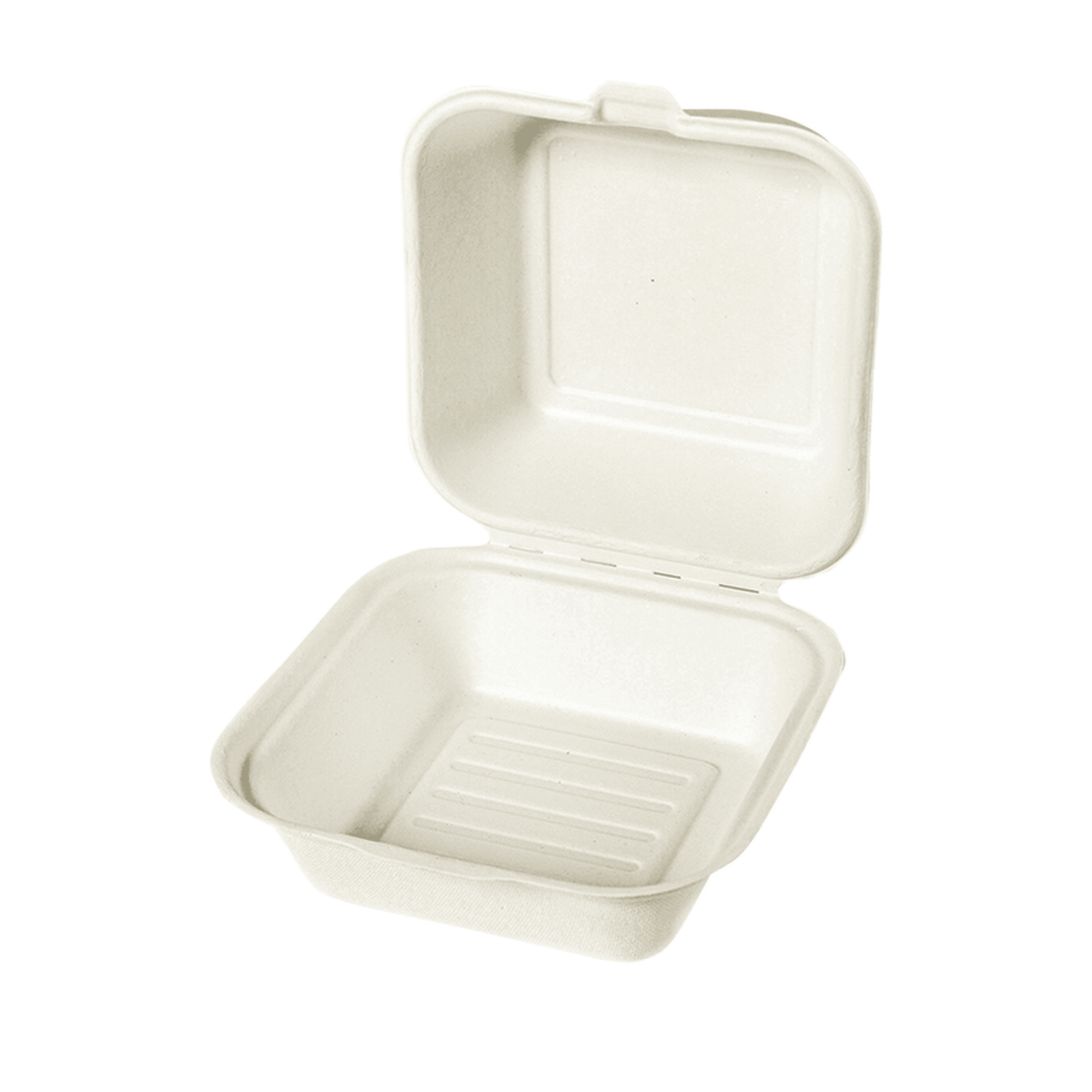 Contenedor Desechable Hamburguesero Biodegradable 6x6 250pz KANOGO ...