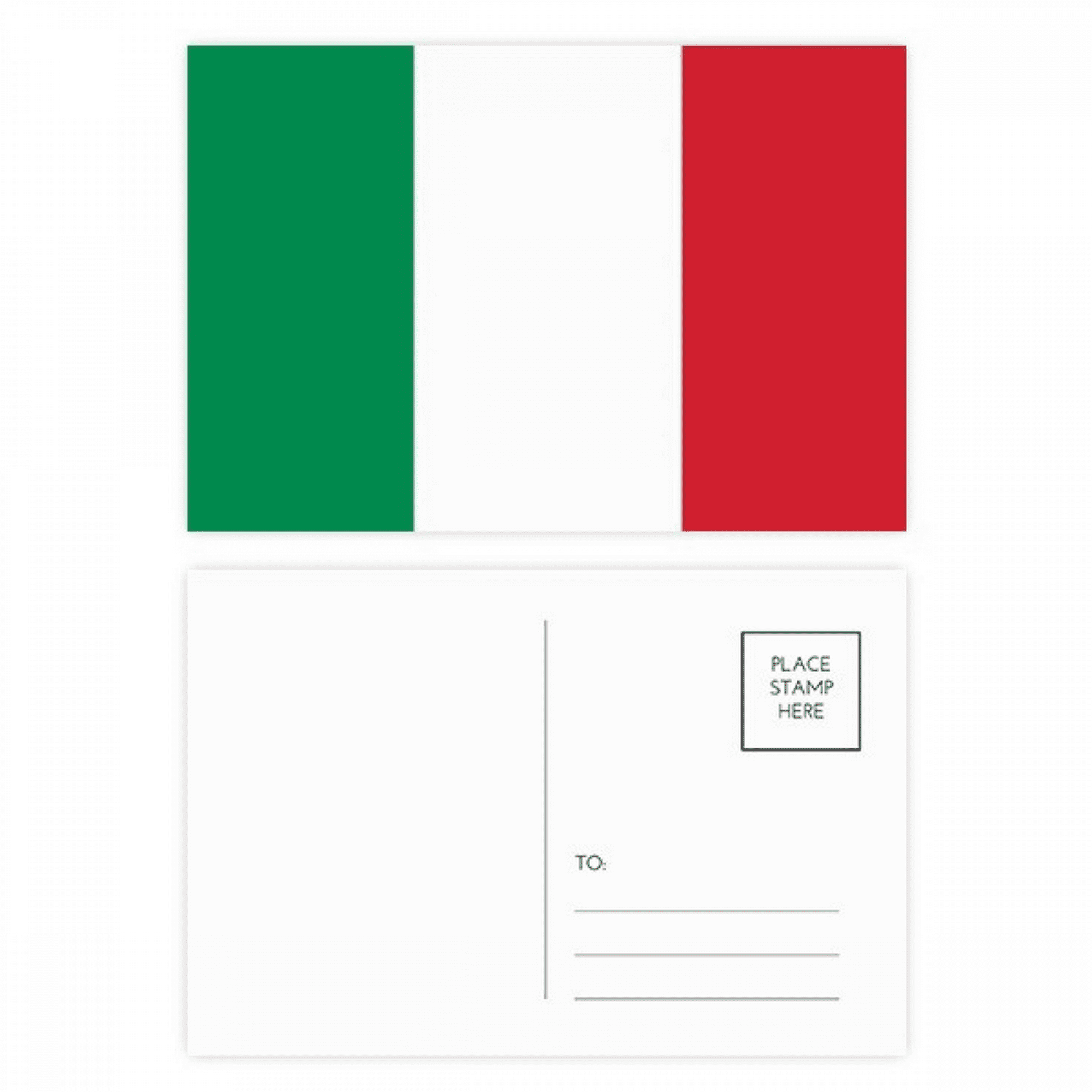 Italy national flag Europa país Set cumpleaños gracias tarjeta postal ...