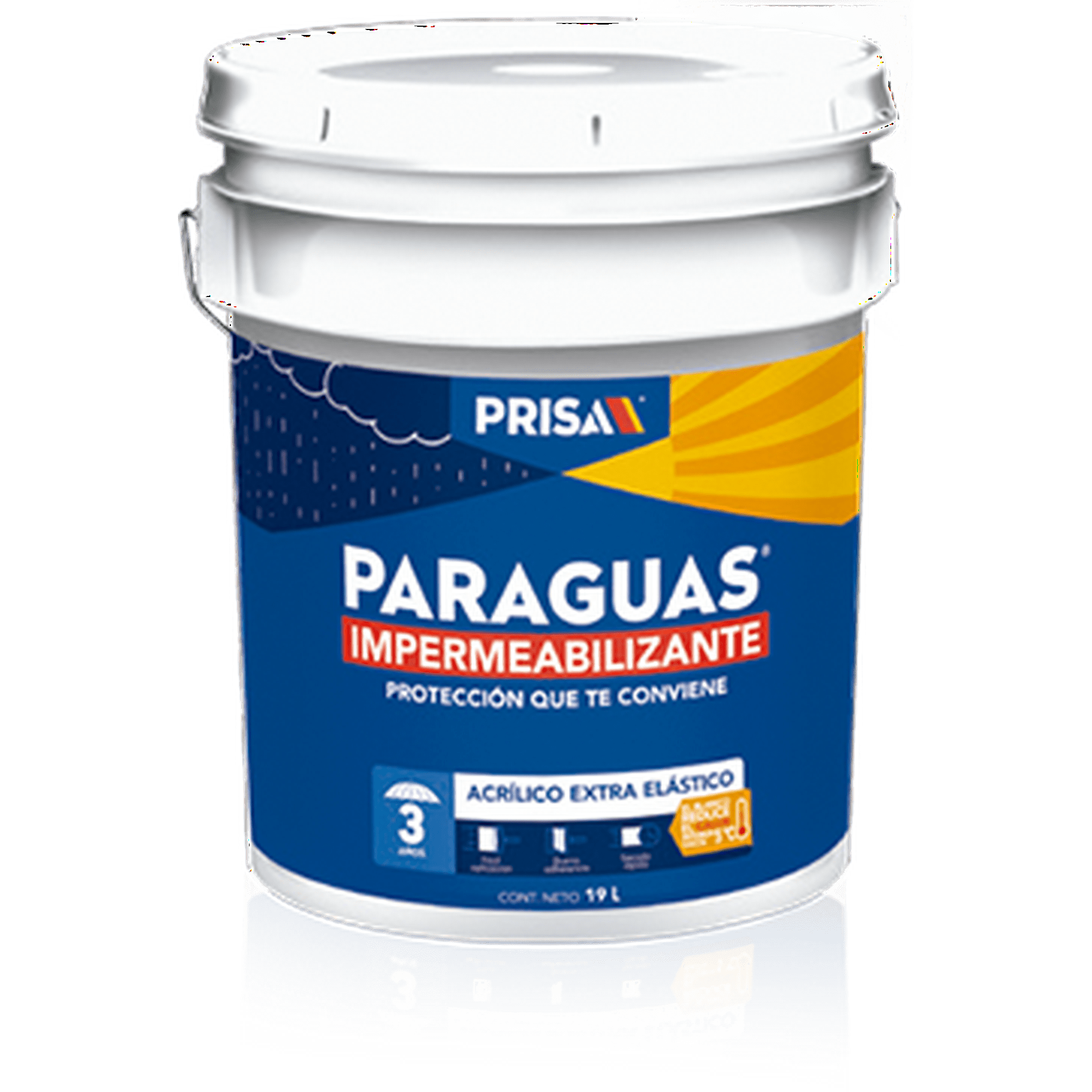 IMPERMEABILIZANTE PARAGUAS 3 AÑOS BLANCO | Bodega Aurrera en línea