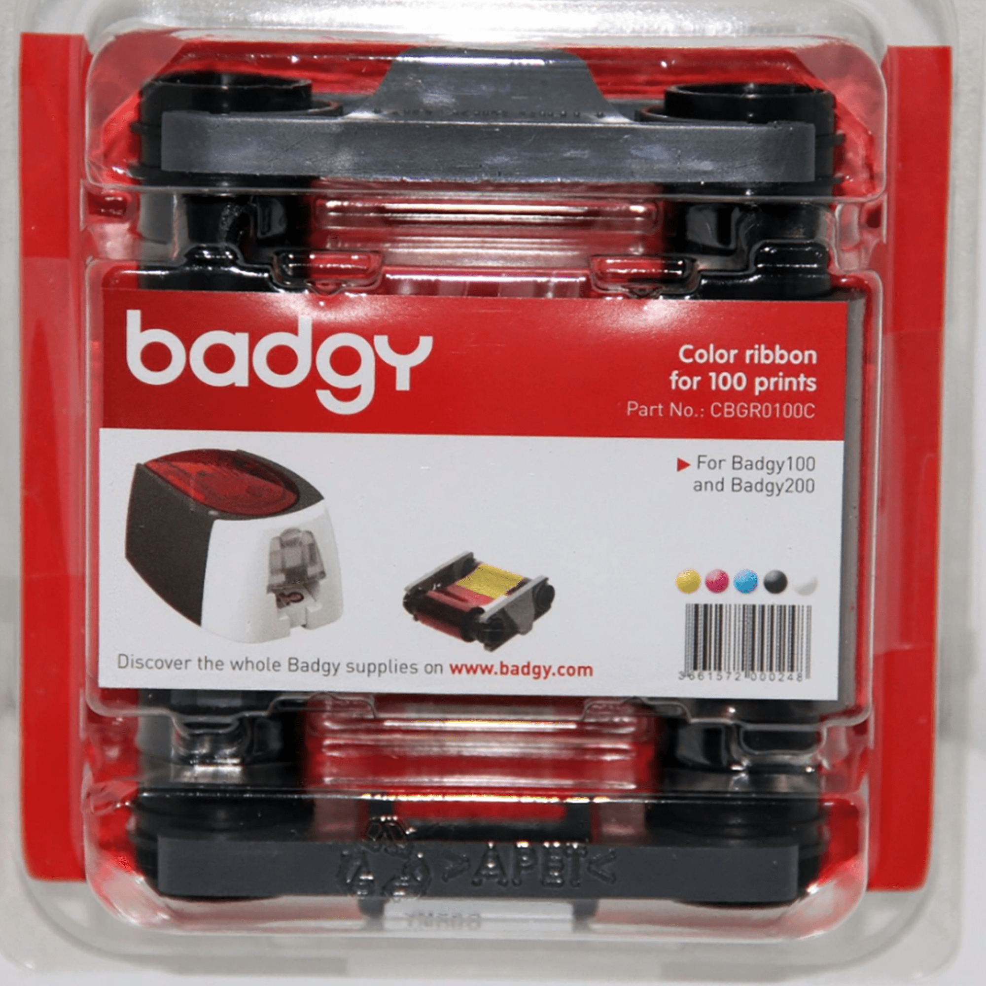 Ribbon de color para Badgy 100 y 200, 100 impresiones | Bodega Aurrera ...