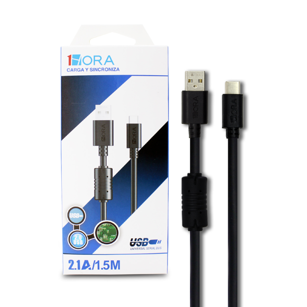 cable usb tipo c carga y datos 1hora 1.5m 1Hora Cable | Bodega Aurrera en línea