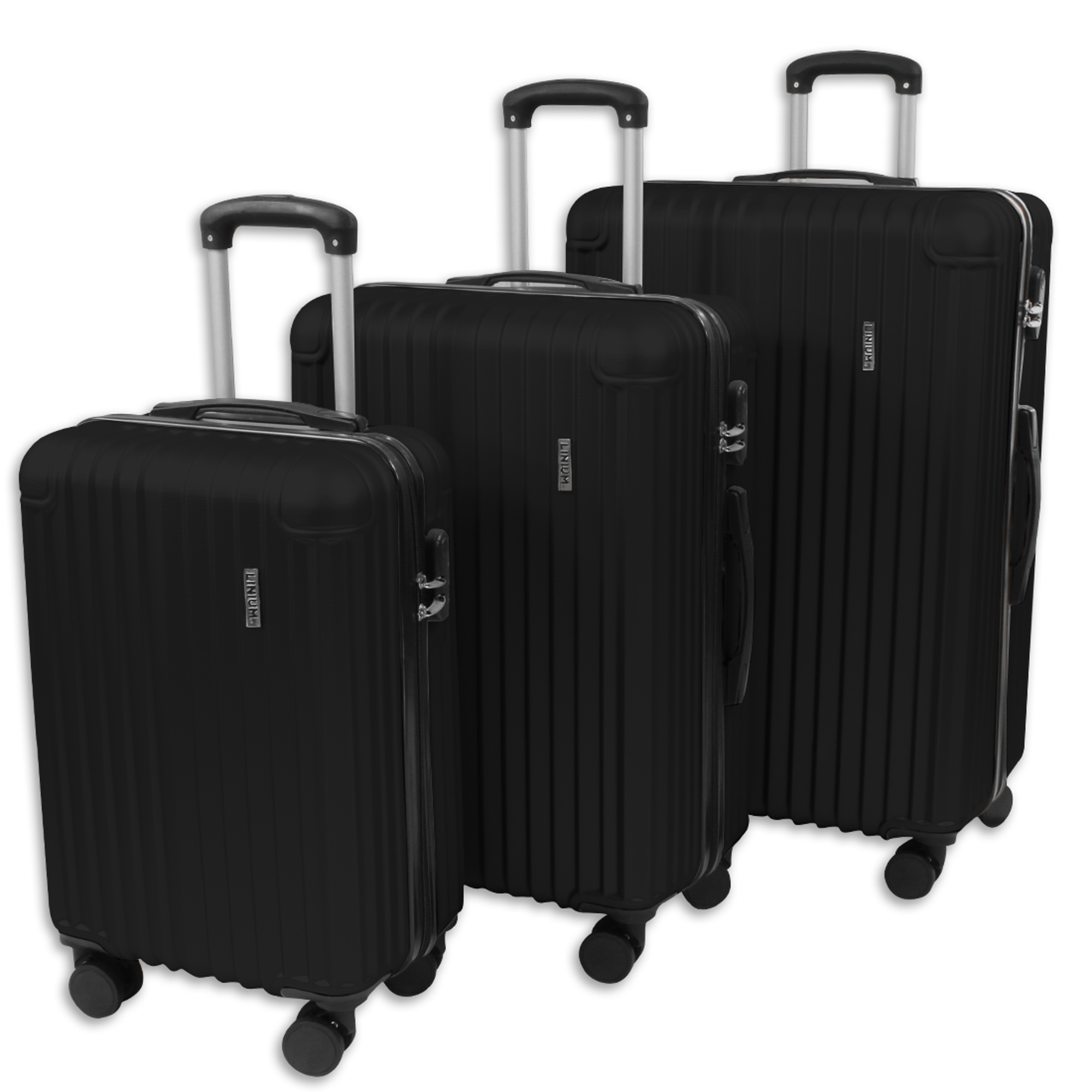 Set de 3 Maletas LINIUM Deluxe Black LINIUM HEALTH Rígido | Walmart en ...