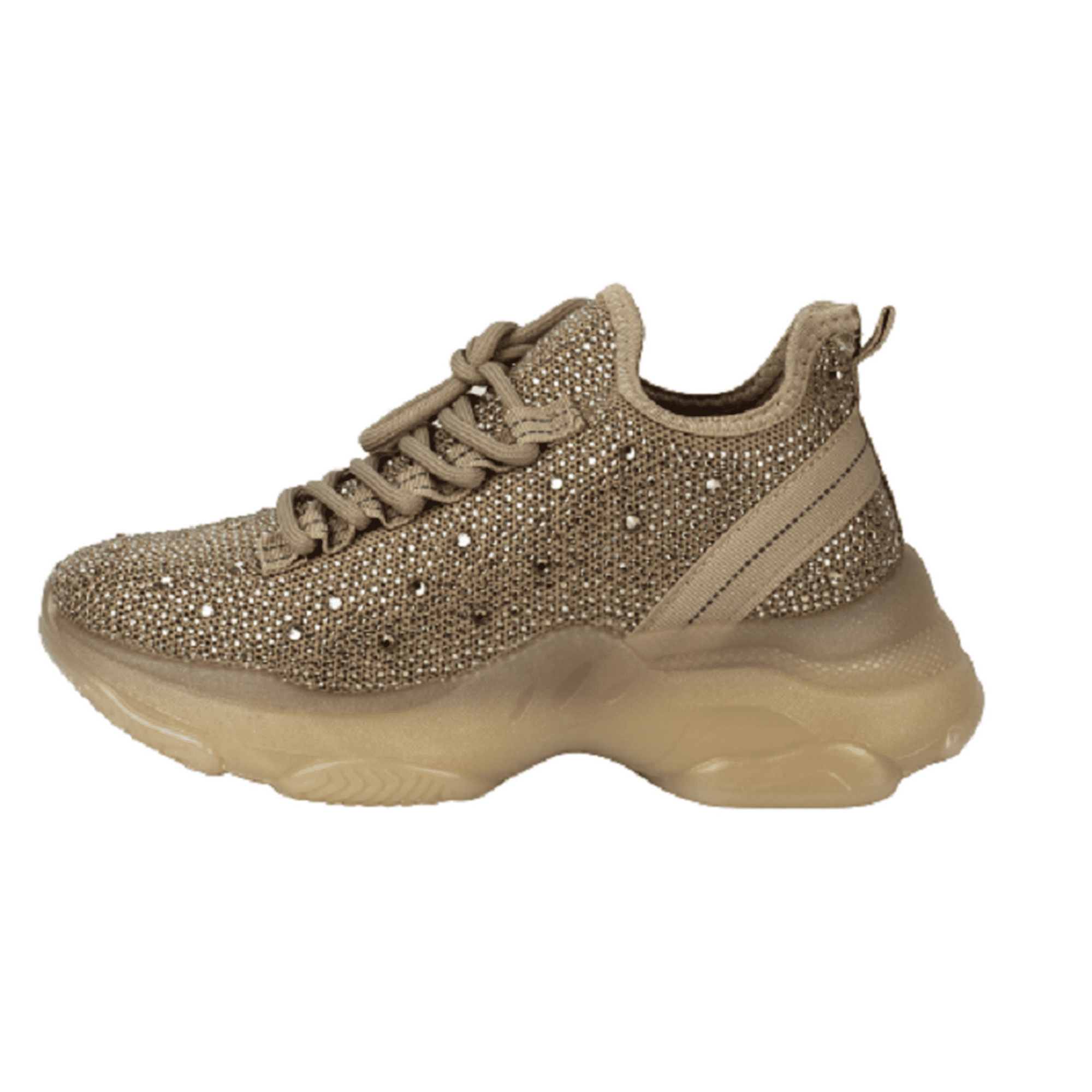 Tenis Sneakers con Brillos Casual para Dama Hanna MX Genova Gold | Bodega Aurrera en línea