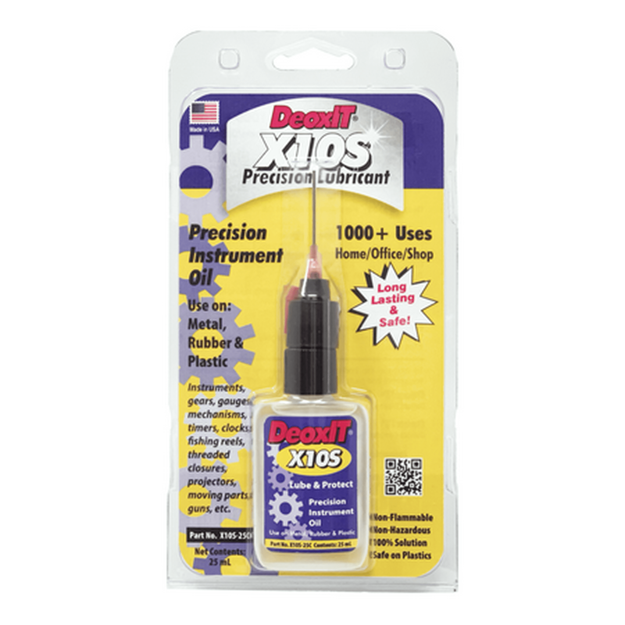 Aceite de instrumento de precisión de Deoxit X10S, botella de aguja - 25 ml RadioShack No ...