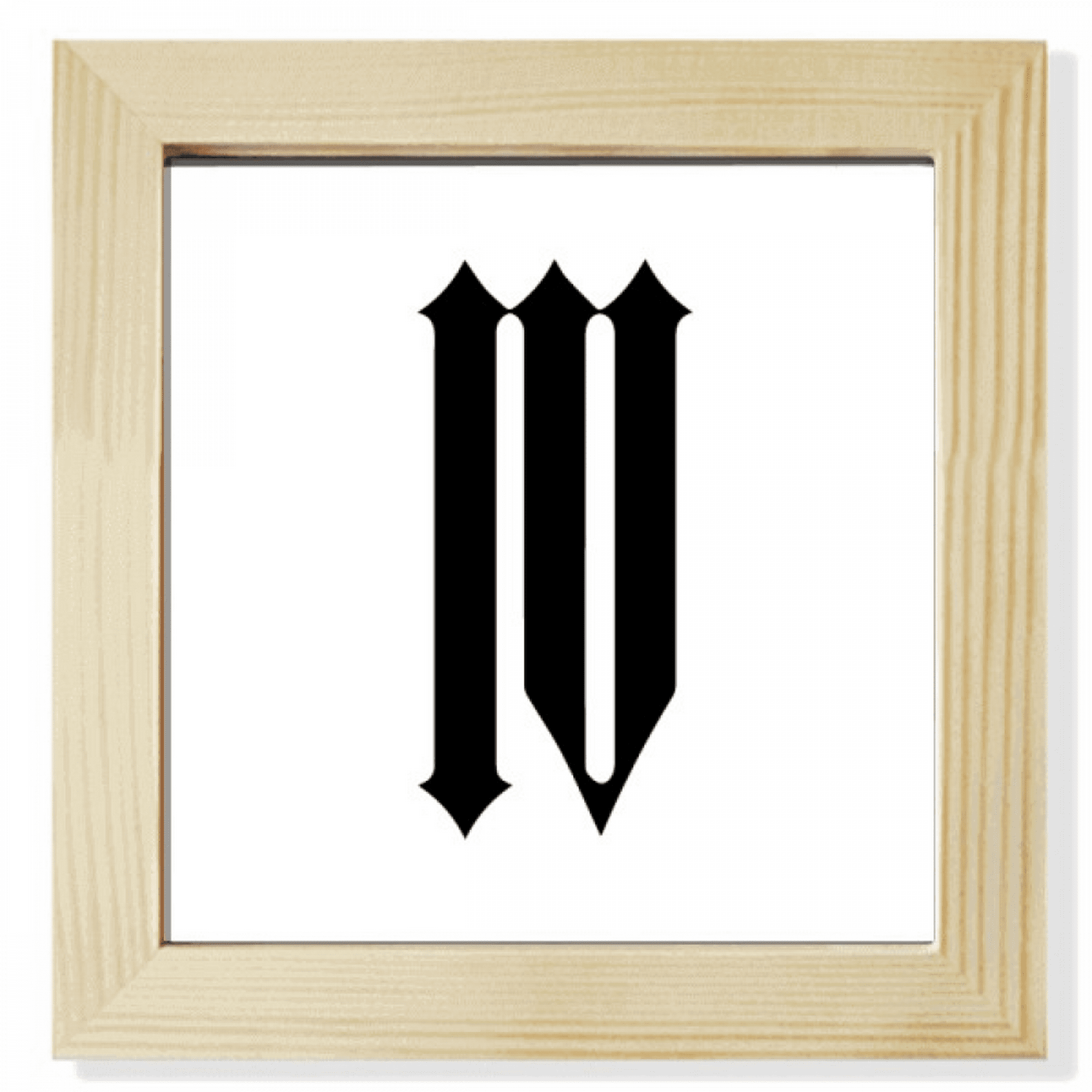 Numeros romanos 4 en negro silueta Pantalla de escritorio de pared de ...