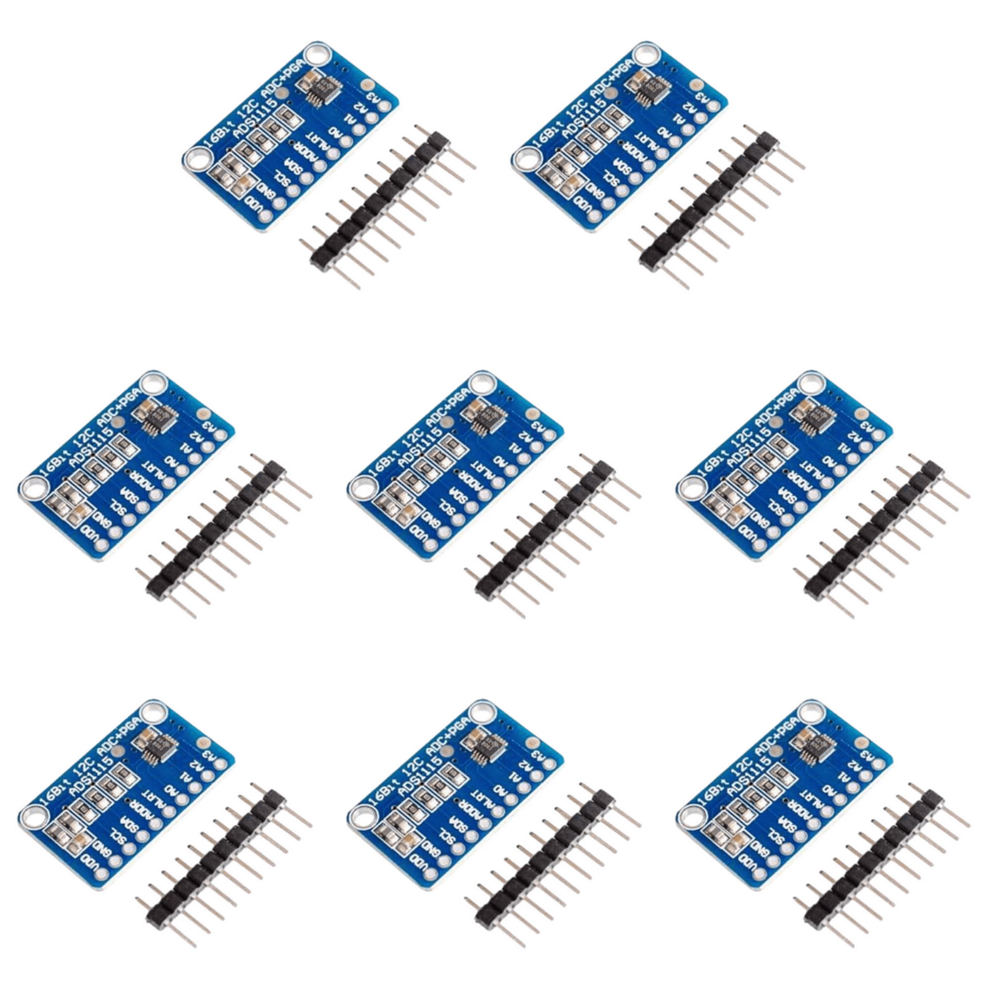 8uds. ADS1115 Placa de desarrollo de 4 canales ADC de 16 bits con ...