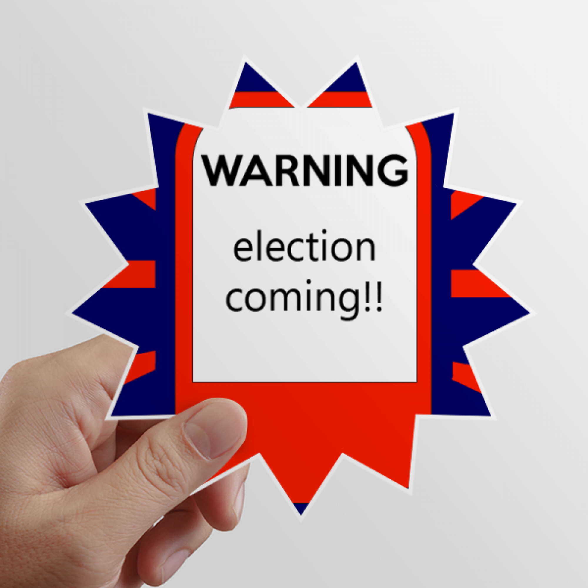 Elección de cierre alarma alerta rojo Calcomanías solares de vinilo ...