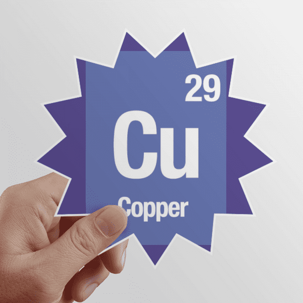 CU cobre elemento químico ciencia Calcomanías solares de vinilo ...
