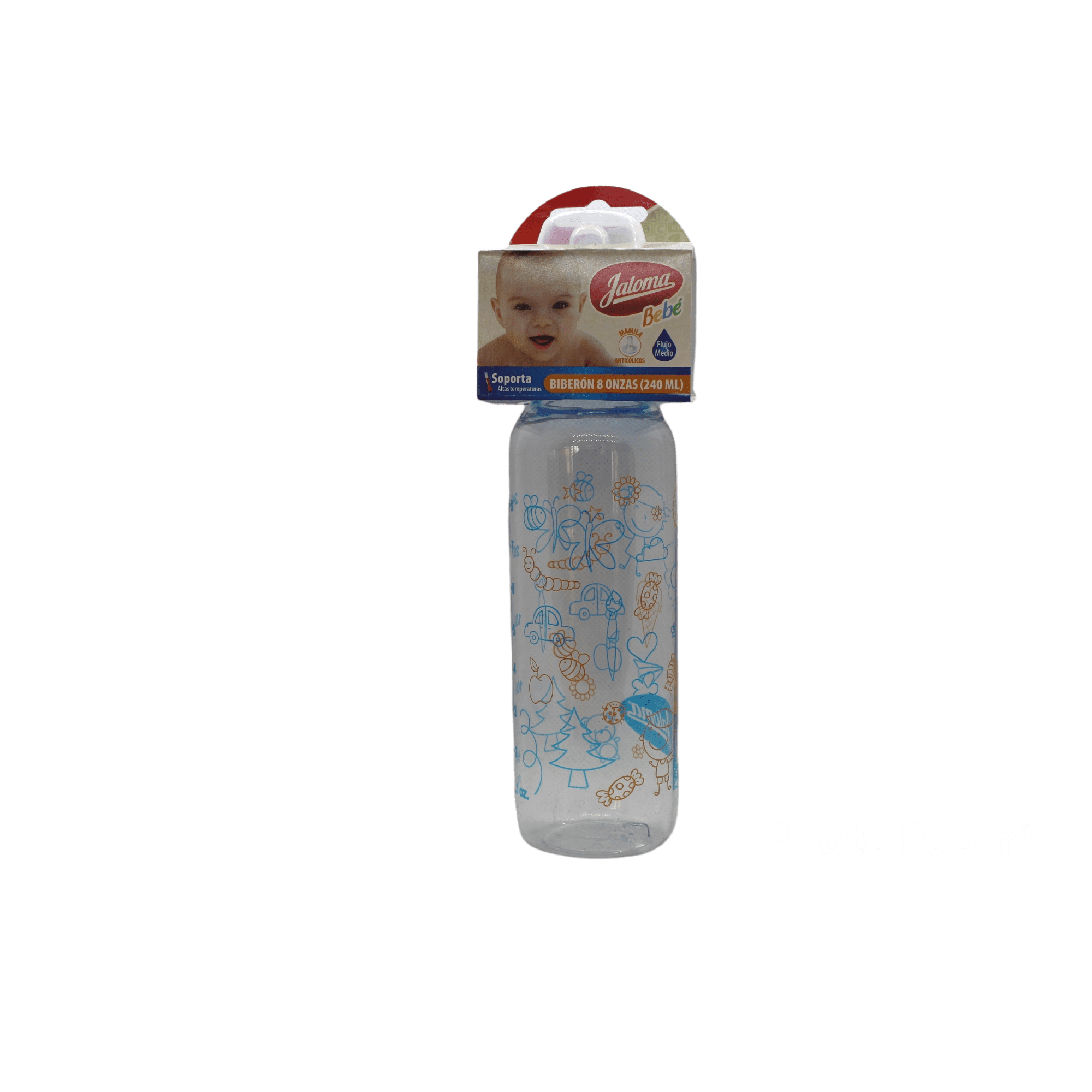 BIBERÓN NIÑO 8 OZ FLUJO MEDIO C/MAMILA DE SILICÓN JALOMA JALOMA BOTE 240 ML | Bodega Aurrera en ...