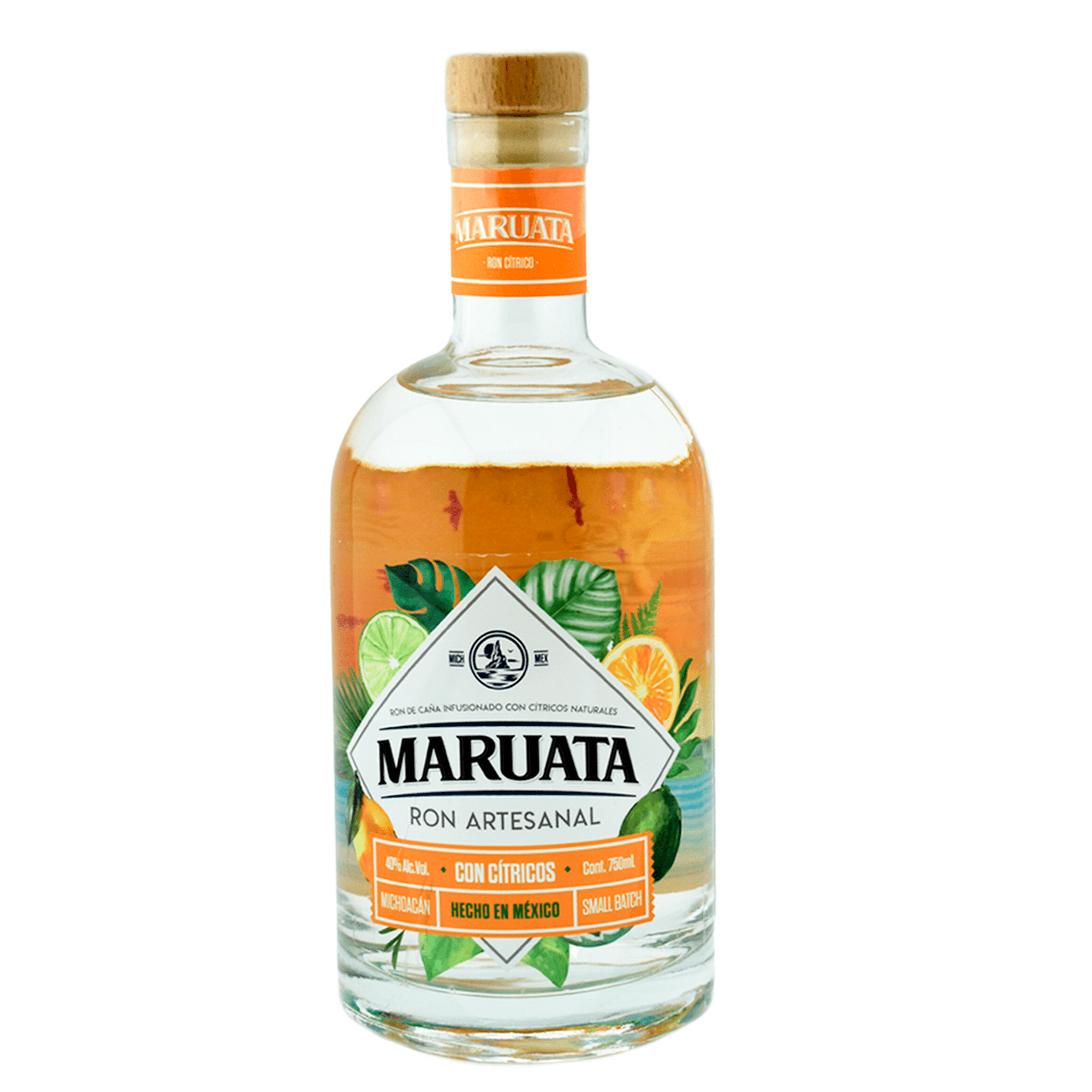 MARUATA | Ron Cítrico - 750ml | Ron Blanco Artesanal Infusionado con ...