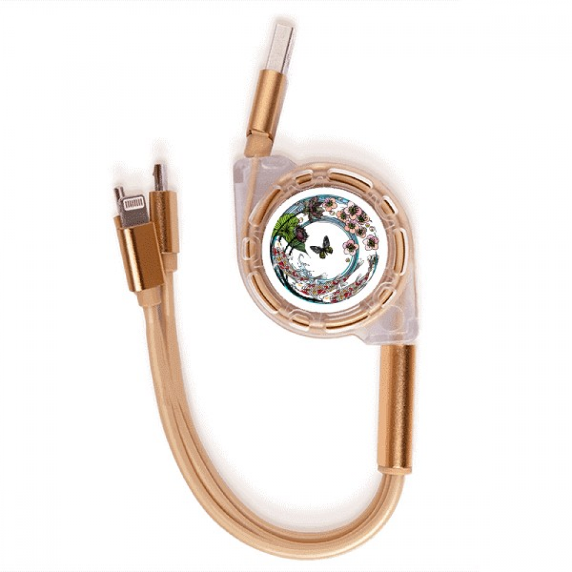 La geometría de la carpa Sakura patron de Lotus Cable de carga ...