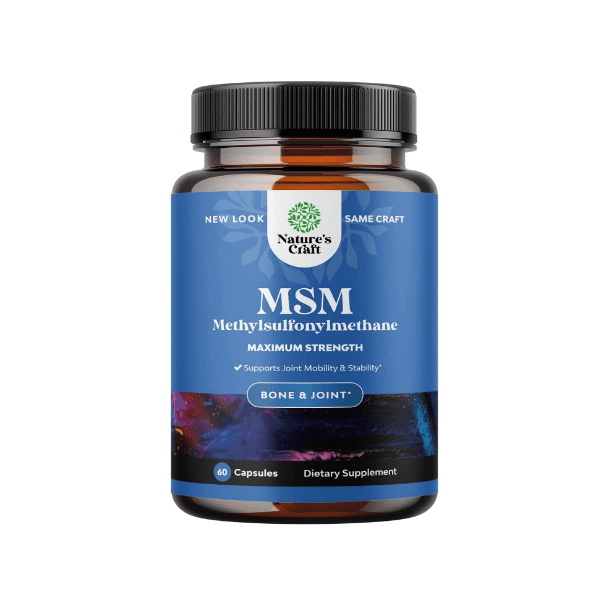 Pure MSM suplemento para uñas de la piel del pelo, articulación apoyo ...