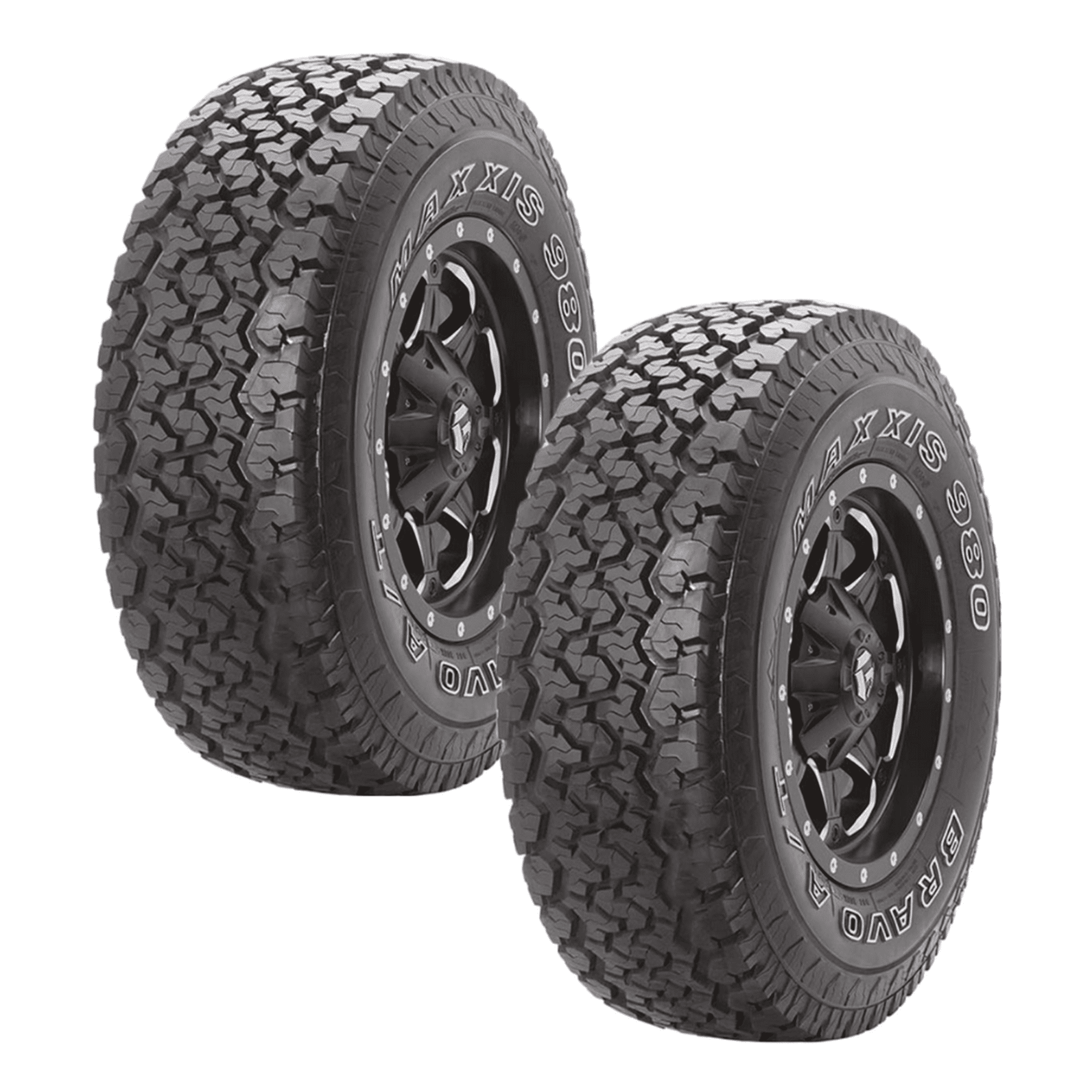 Paquete de 2 llantas 27X8.50 R14 95Q Maxxis Bravo At980 Worm Drive ...