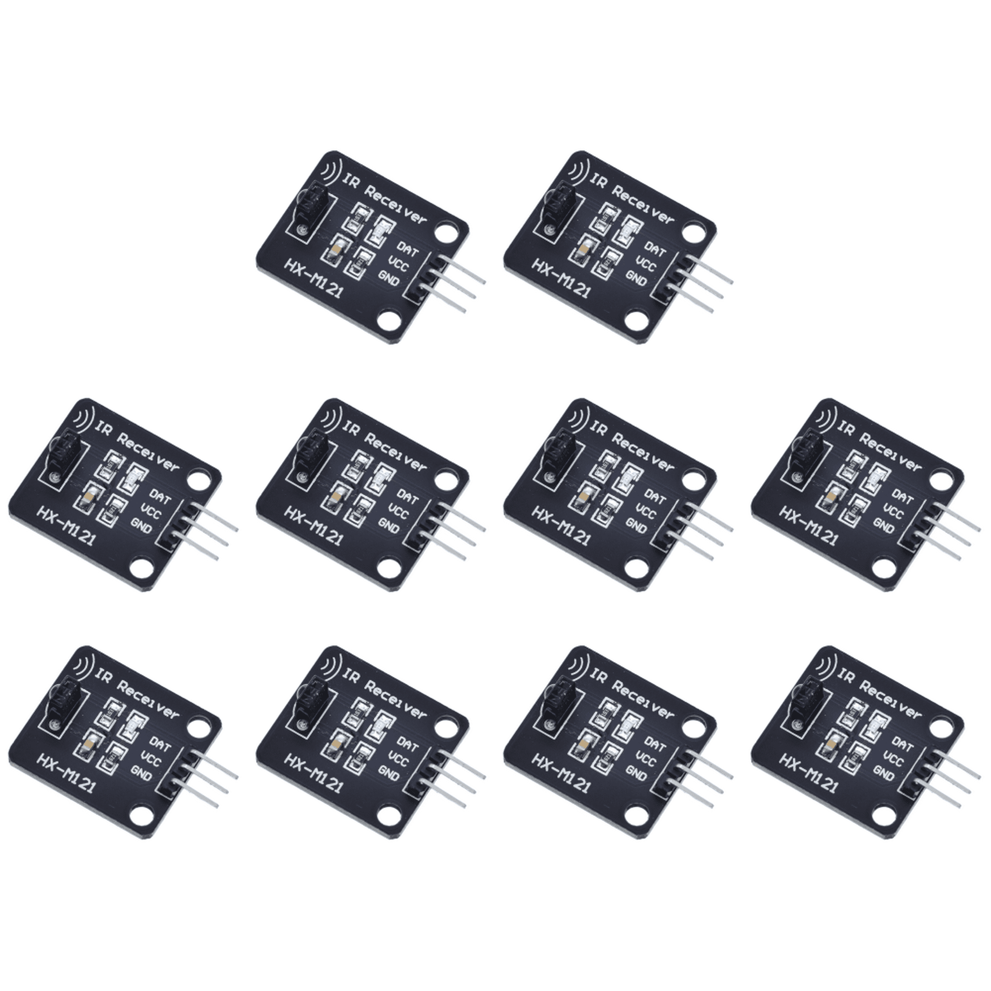 10uds. Módulo de sensor de receptor infrarrojo IR digital de 38 kHz ...