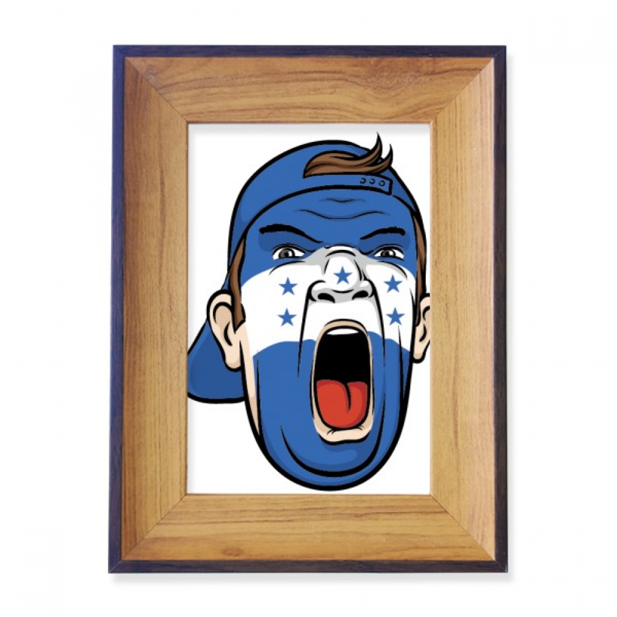 Honduras Flag maquillaje Facial Mask gritando Cap Marco de imagen marco ...