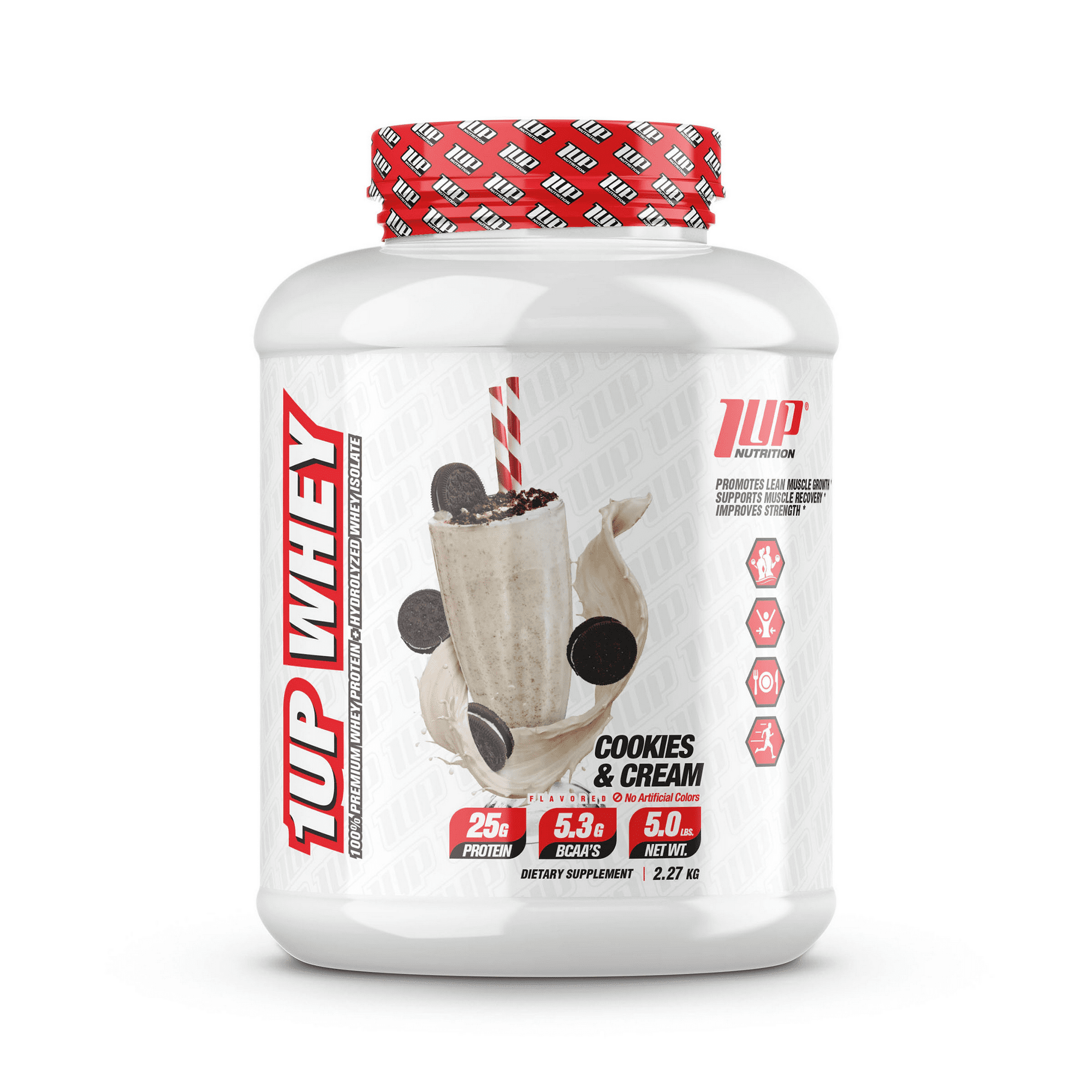 1UP Nutrition Whey Protein, 100% Hydrolyzed Whey Protein, 08/22/2023