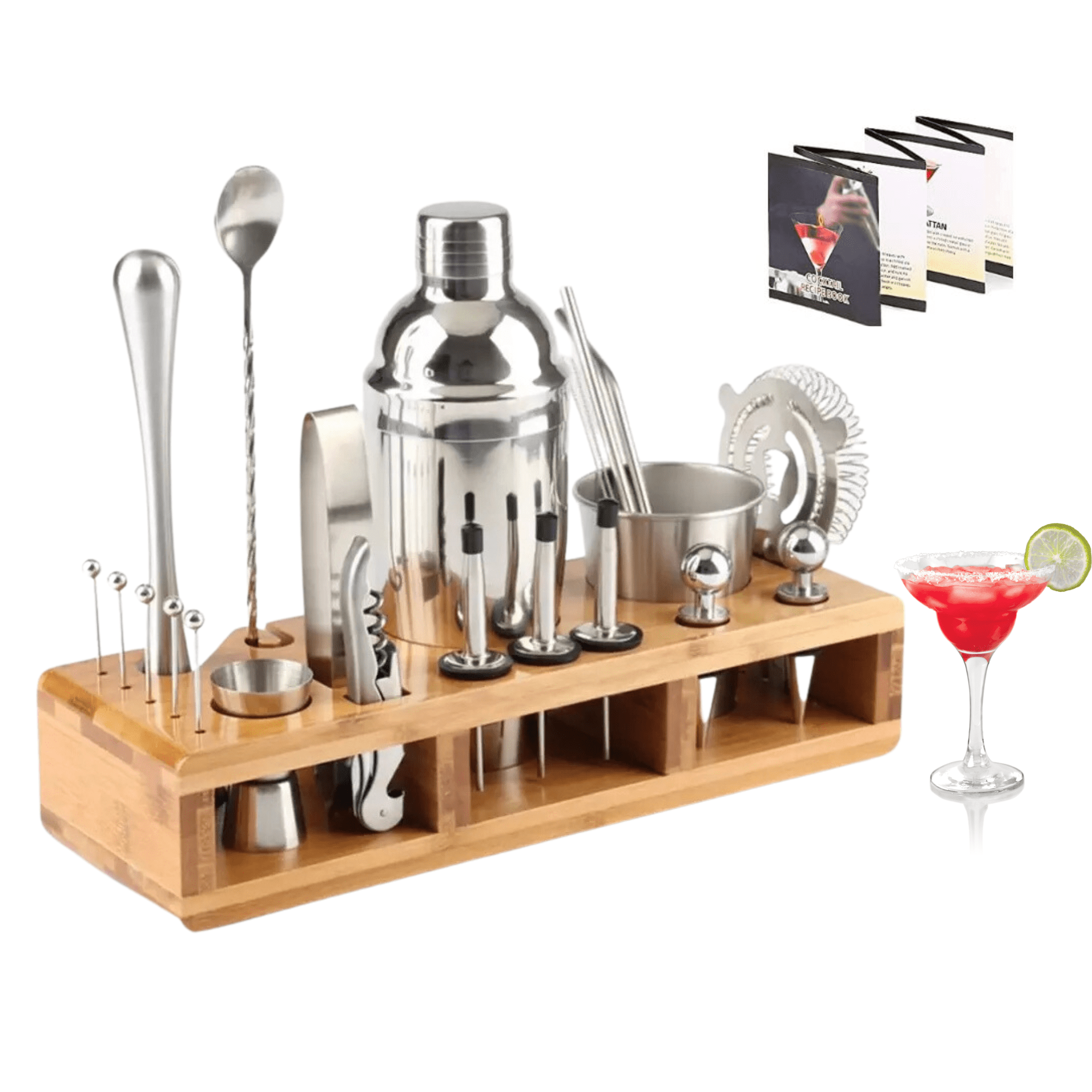 Juego De Coctelera Shaker Bartender Mixologia Set 24 Piezas ECOMLAB ...
