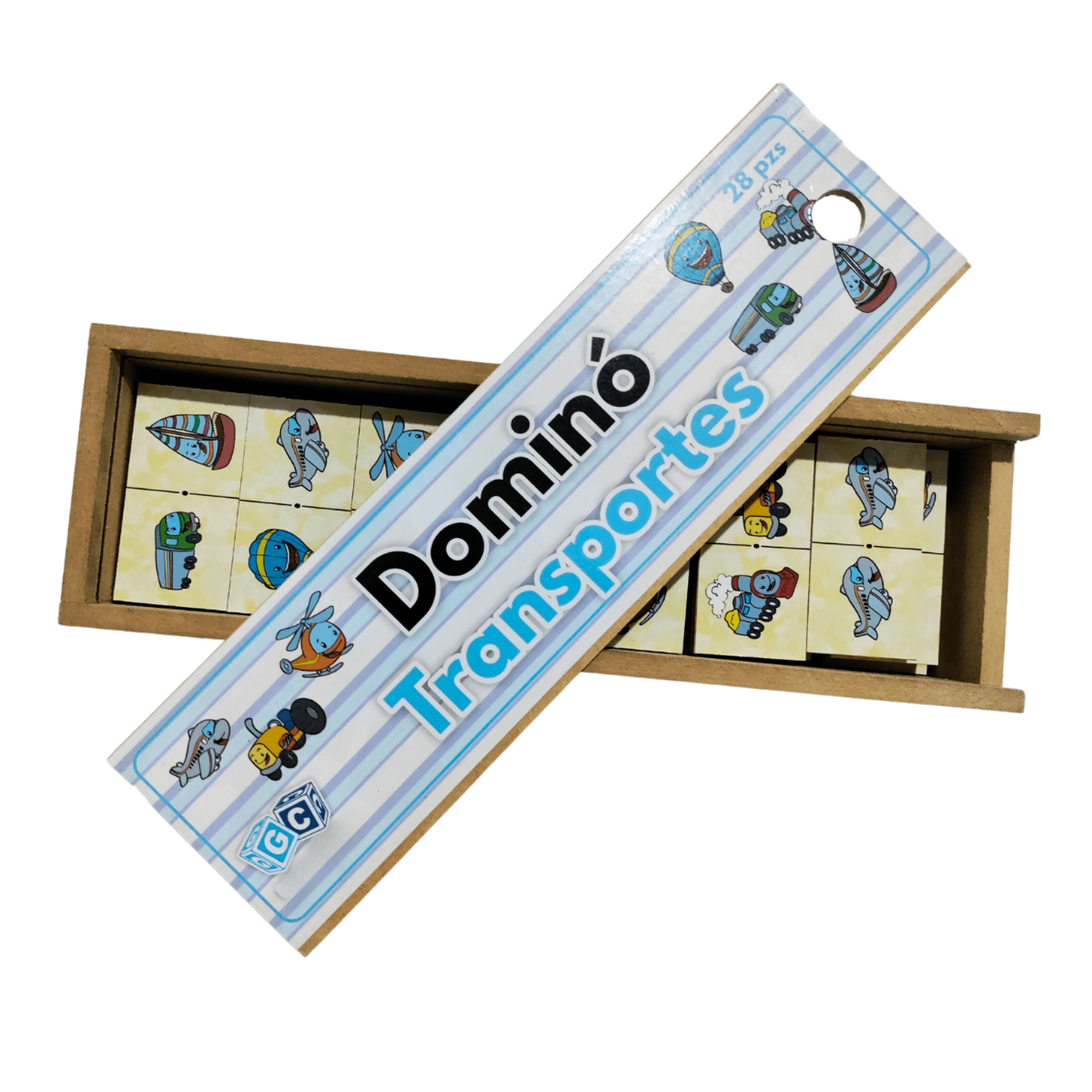 Dominó Medios de Transporte: Juego De Mesa Didáctico Diversión 28 Pz ...