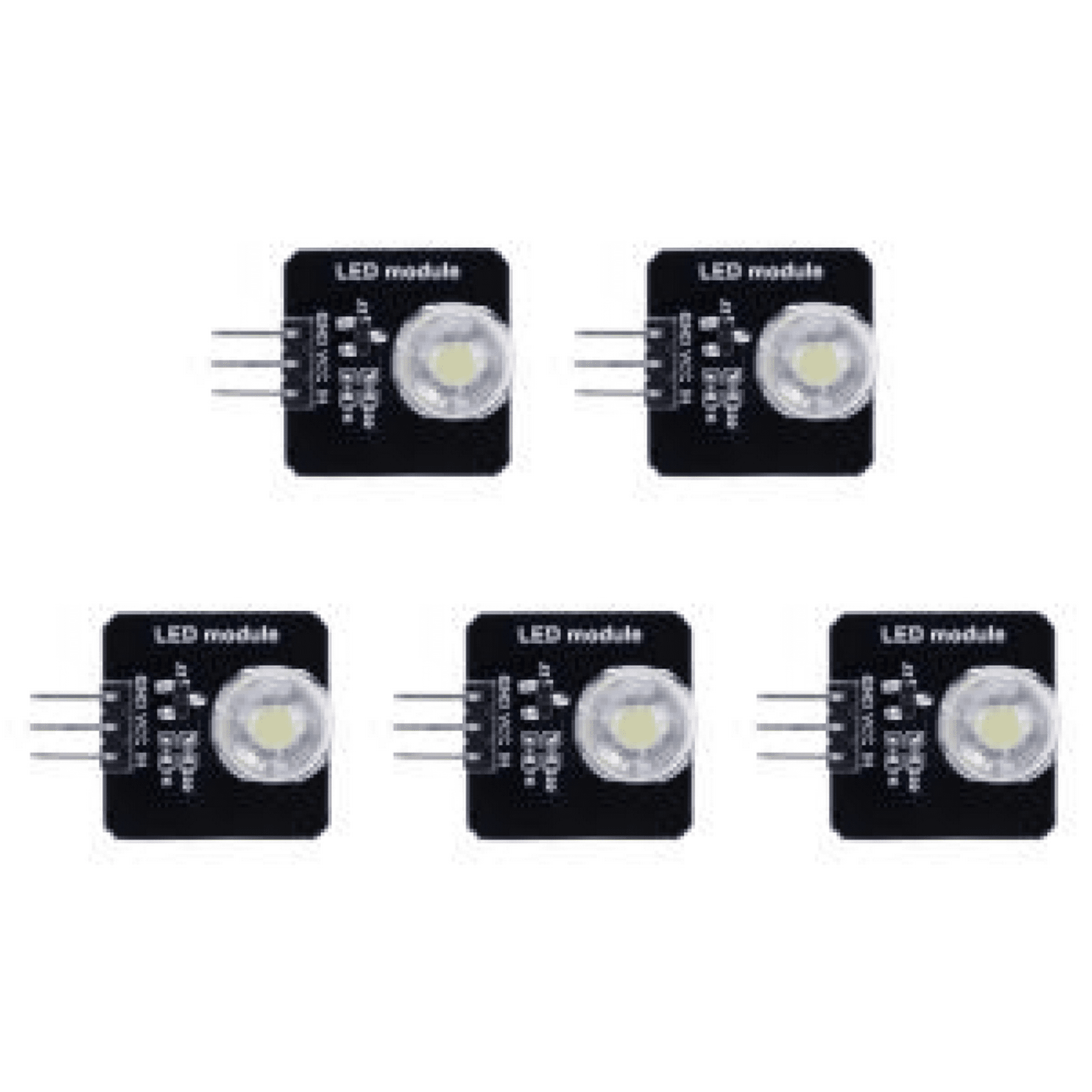 Diodo Emisor DC 3.3-5 V 10 MM Módulo de Luz Luz para Arduino Blanco ...