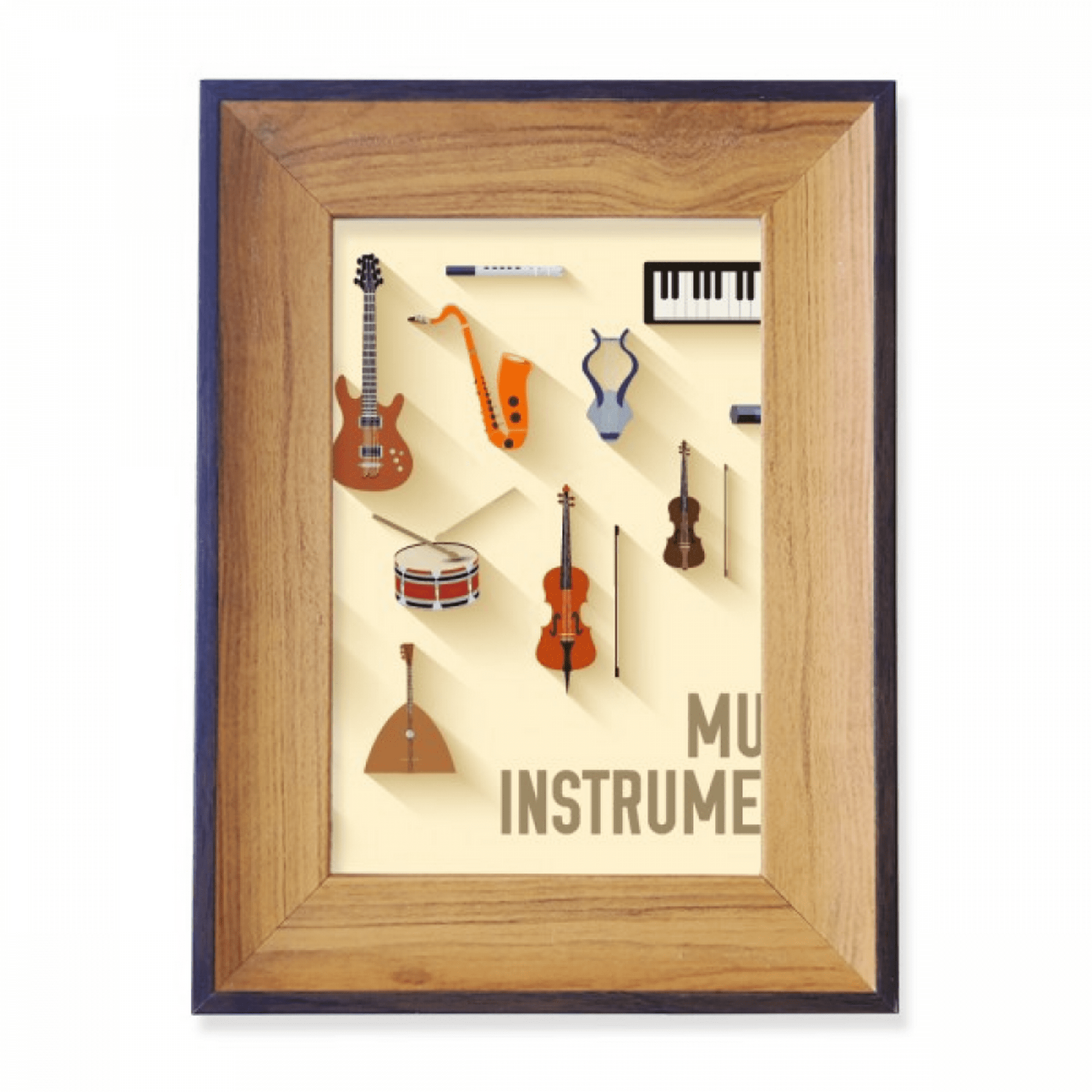 Instrumentos musicales combinación patrón Marco de imagen marco de ...