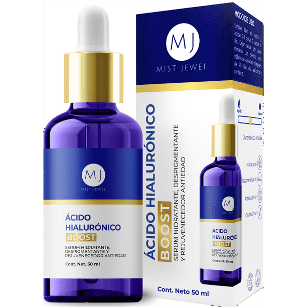 Serum Ácido hialuronico facial BOOST + Ácido Ferúlico + Vitamina C ...
