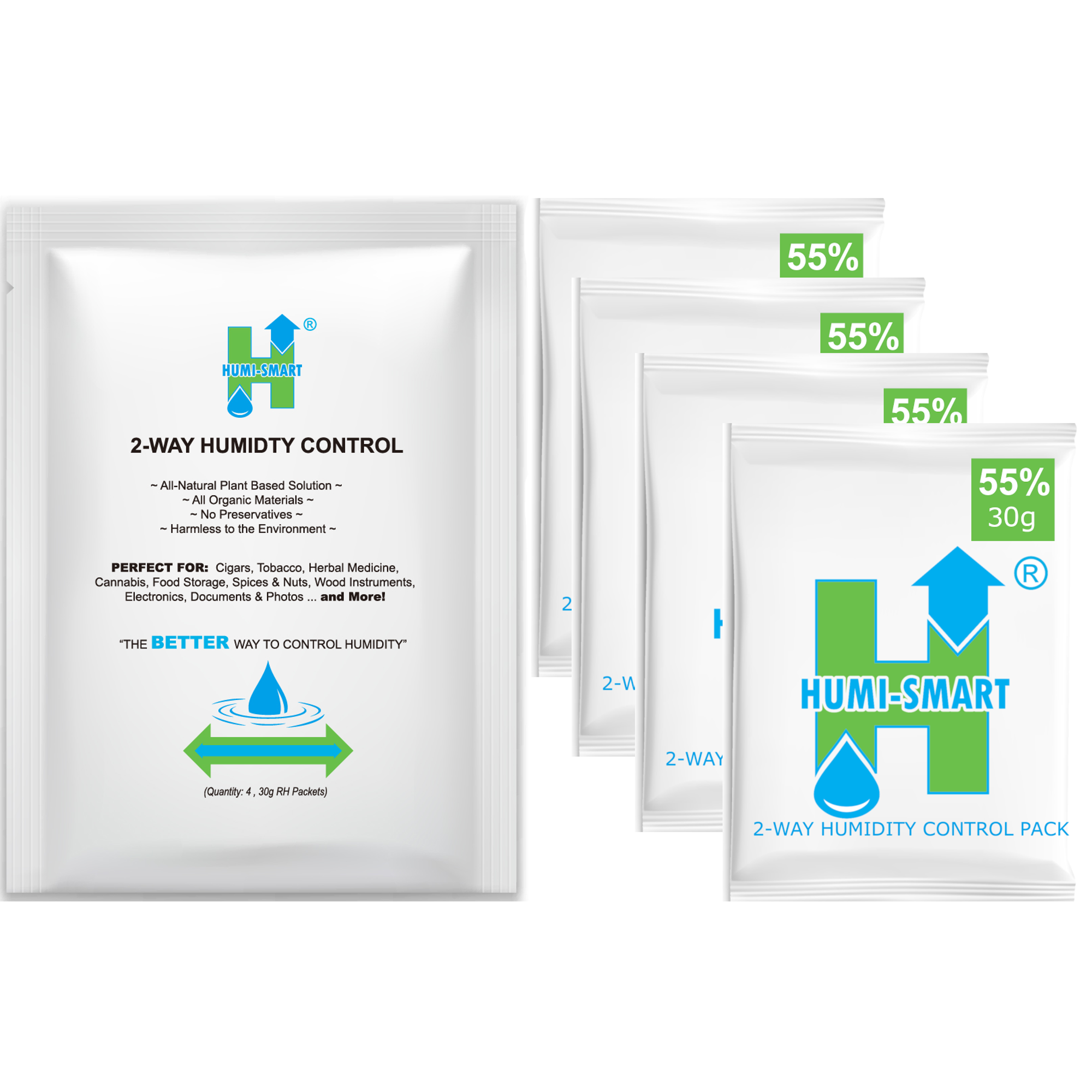 Paquete de control de humedad de 2 vías Humi-Smart 55% RH - Paquete de ...