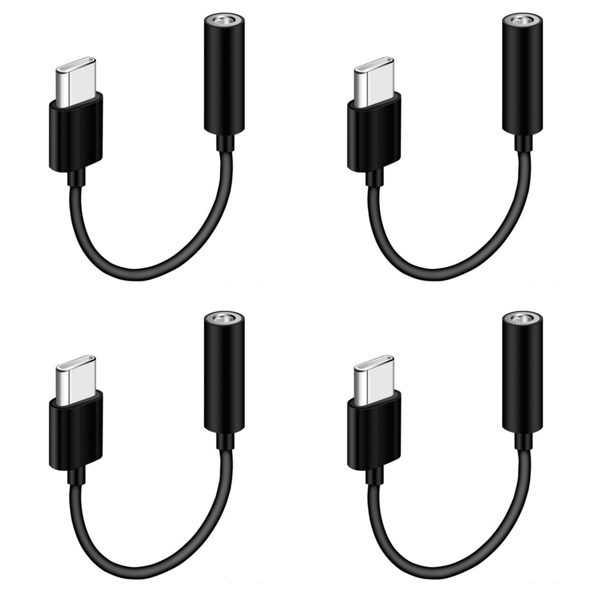 [Negro] Adaptador 3 5 Mm A Tipo C Cable Adaptador Audio Adaptador ...