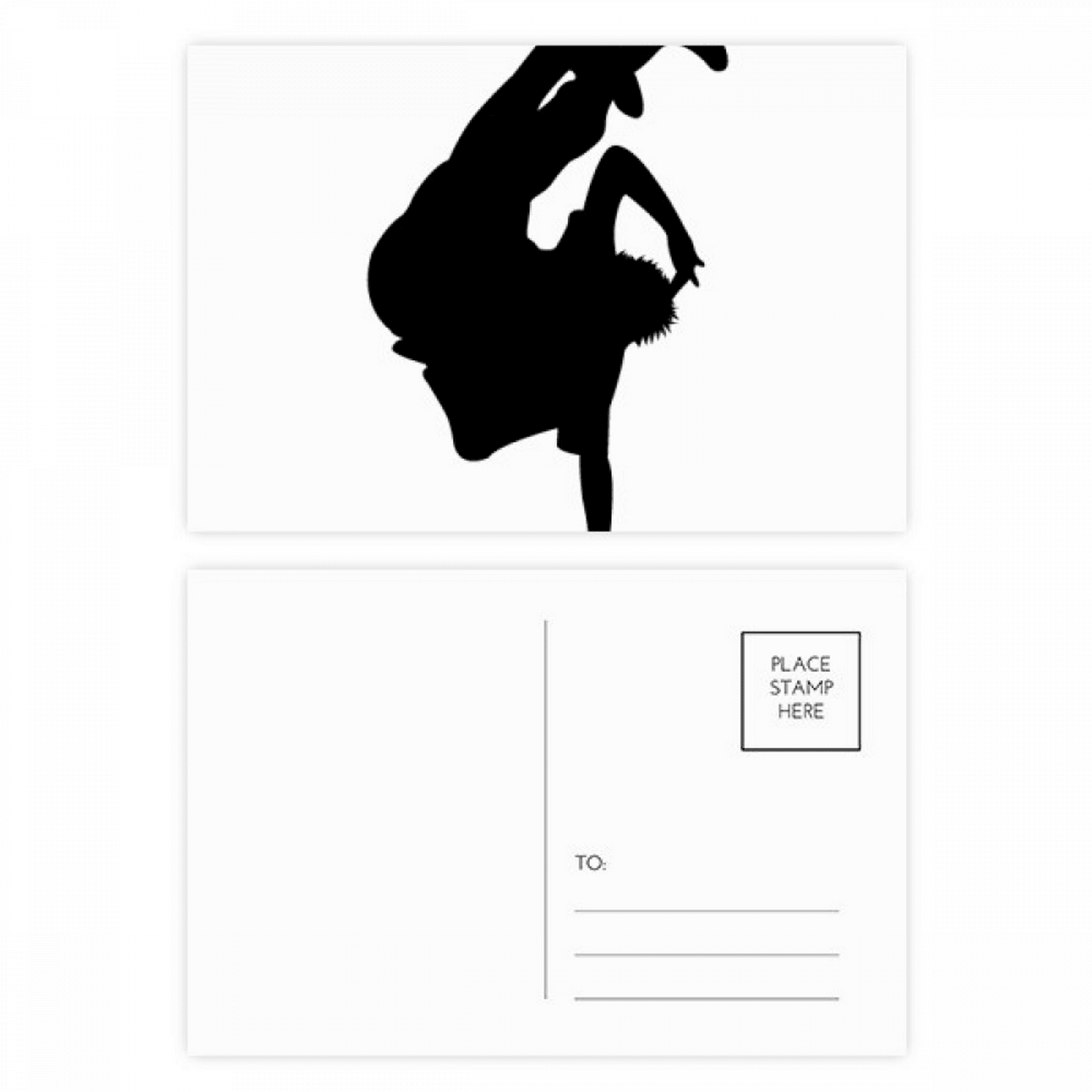 Hip pop handstand Performance Dancer Set cumpleaños gracias tarjeta ...